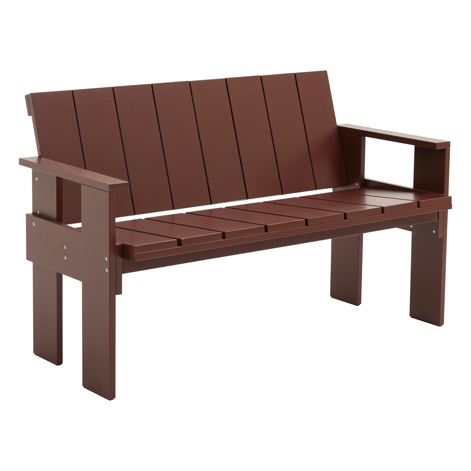 HAY Crate dining bench, iron red | Finnish Design Shop
