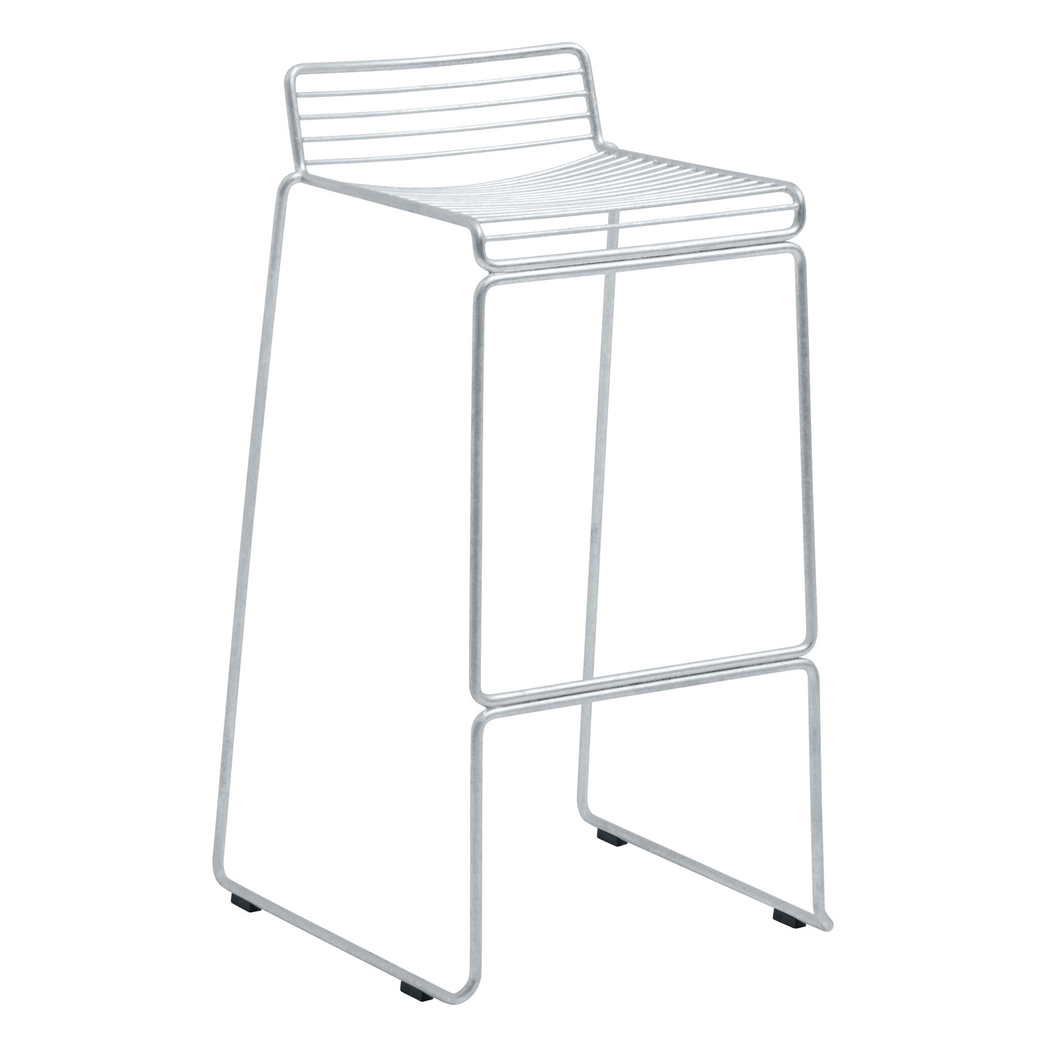 HAY Hee bar chair, galvanized | Finnish Design Shop