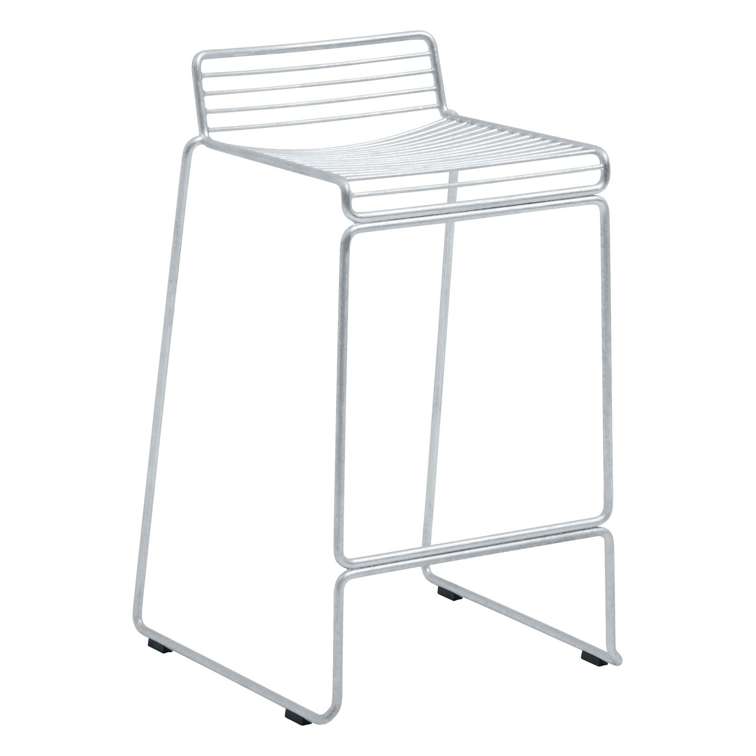 HAY Hee bar chair, galvanized | Finnish Design Shop