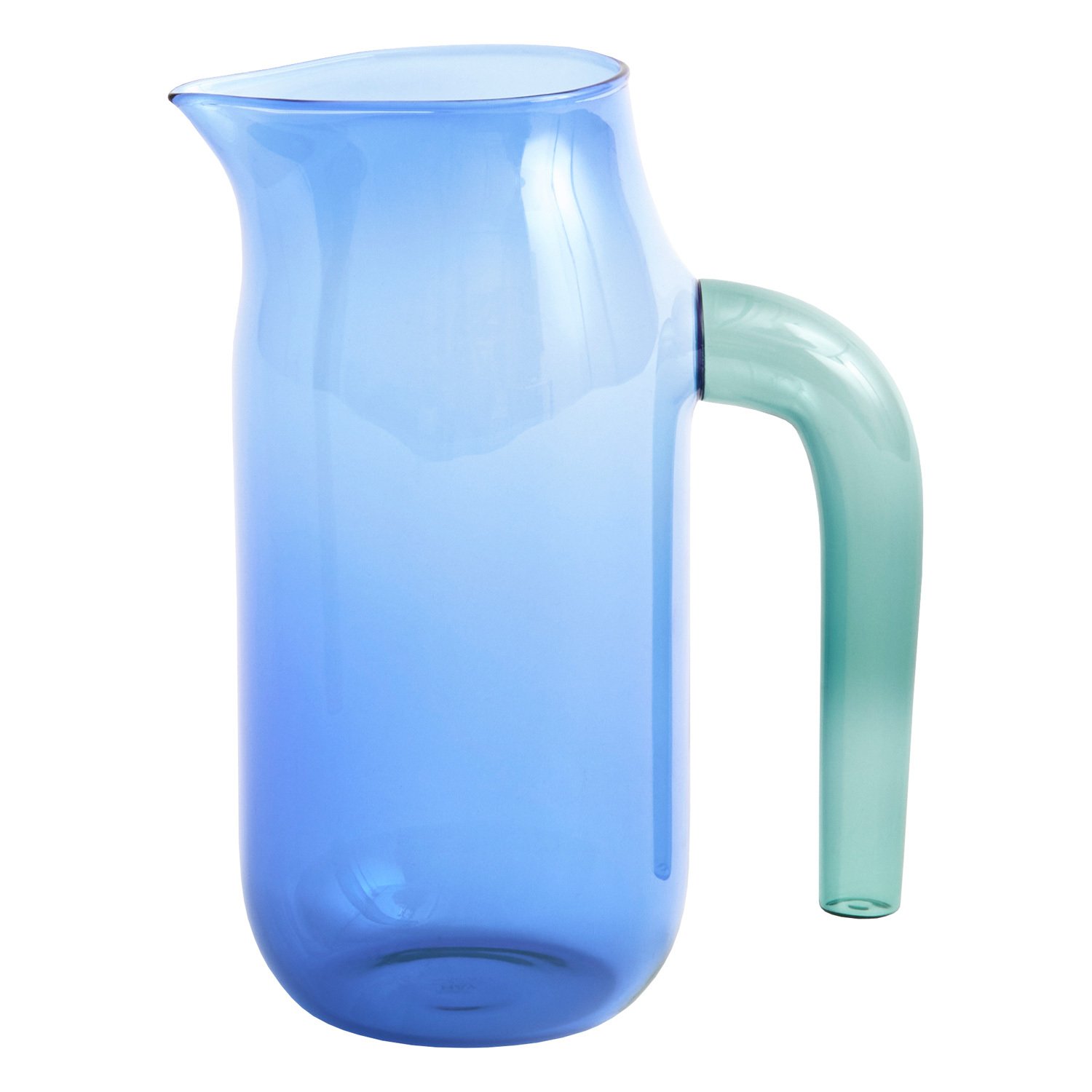 HAY Jug with turquoise handle, XL, blue | Finnish Design Shop