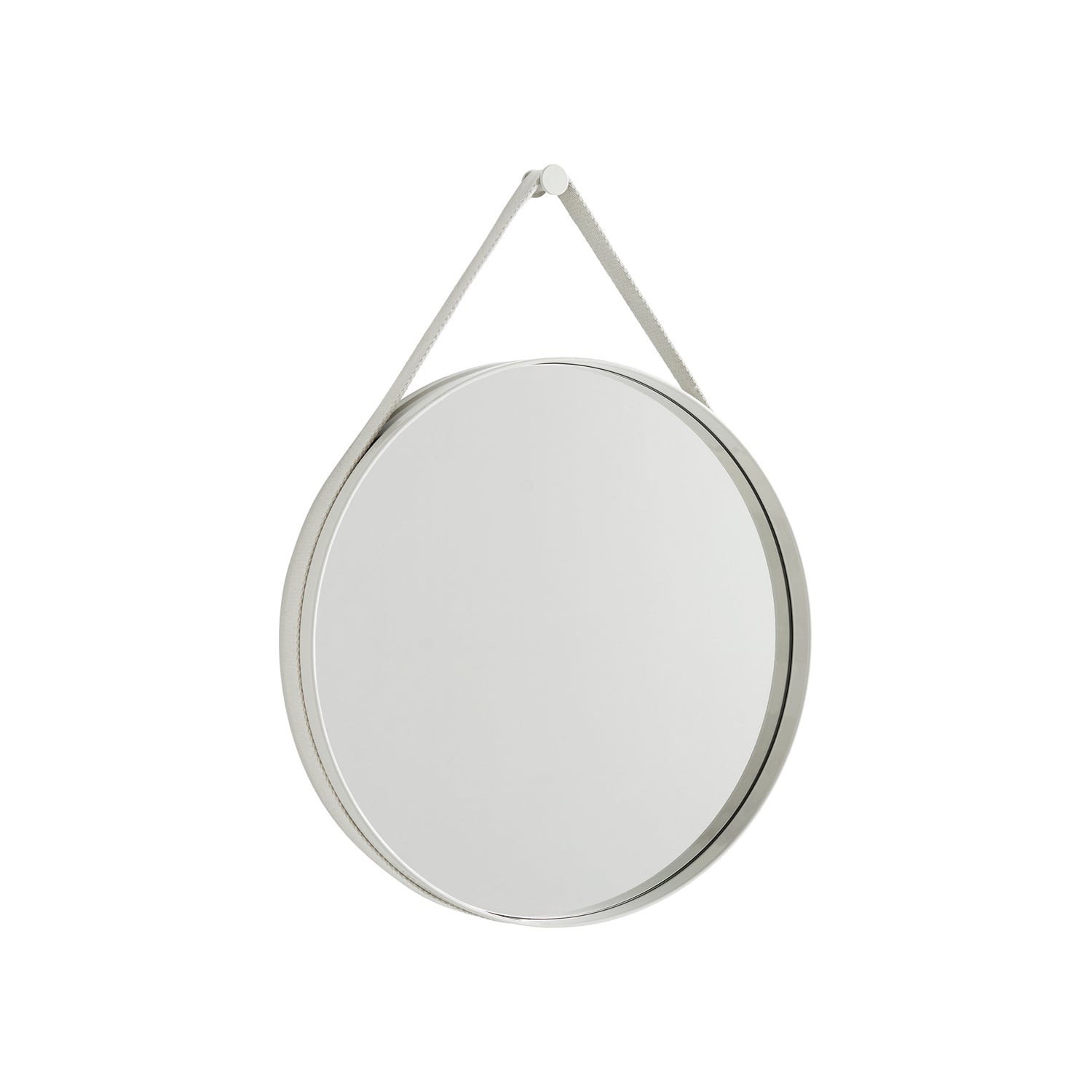 HAY Strap mirror, No 2, small, light grey | Finnish Design Shop