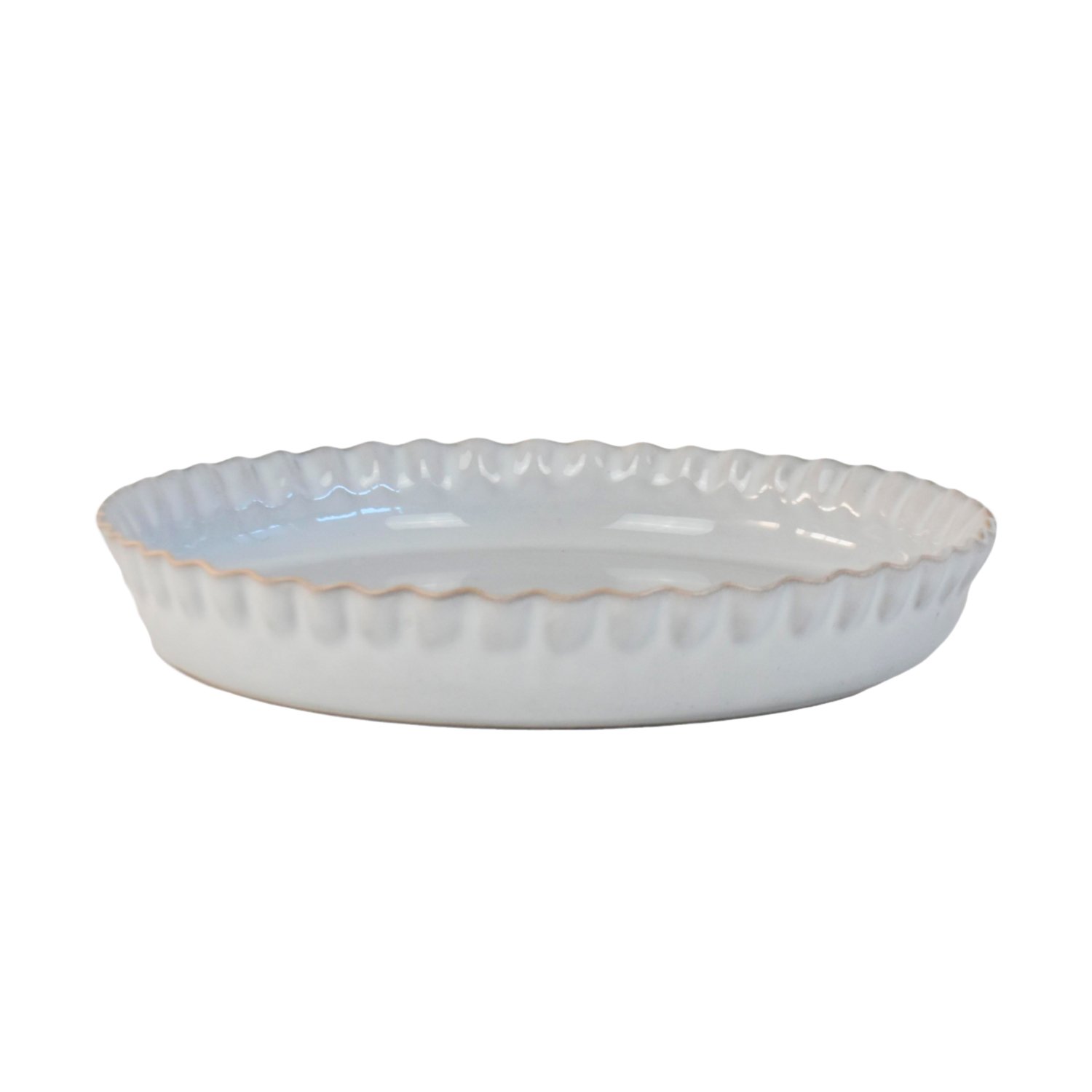 Heirol Twist pie dish, 29 cm, stone | Finnish Design Shop