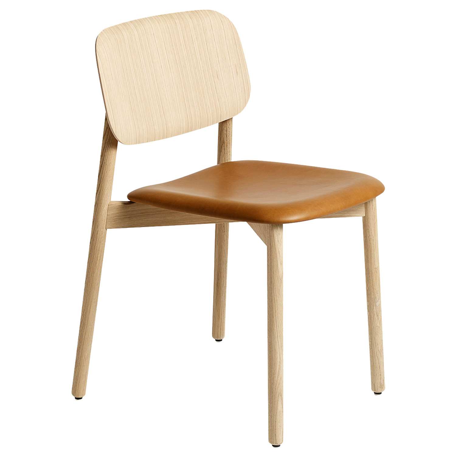 HAY Soft Edge 12/60 tuoli, lakattu tammi - konjakki nahka | Finnish ...