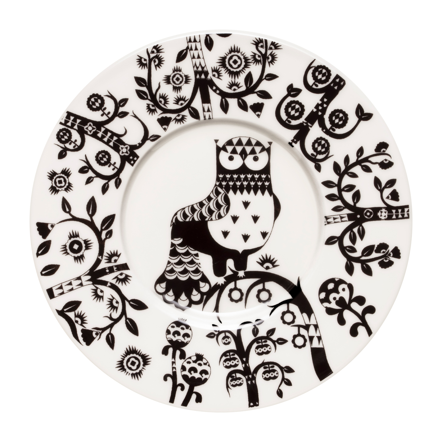 Iittala Taika plate, 16 cm, black | Finnish Design Shop