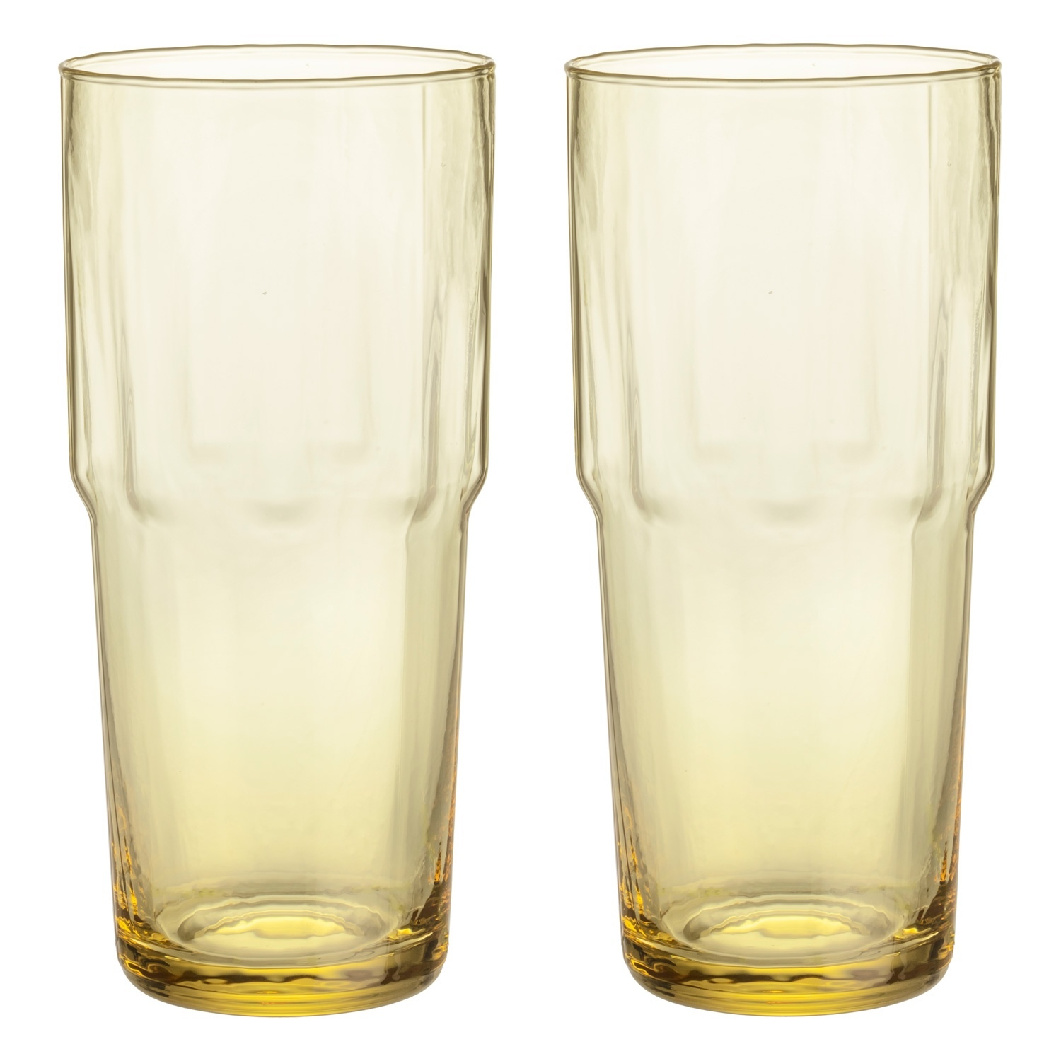 Iittala Solare tall glass, 39 cl, 2 pcs, fire yellow | Finnish Design Shop