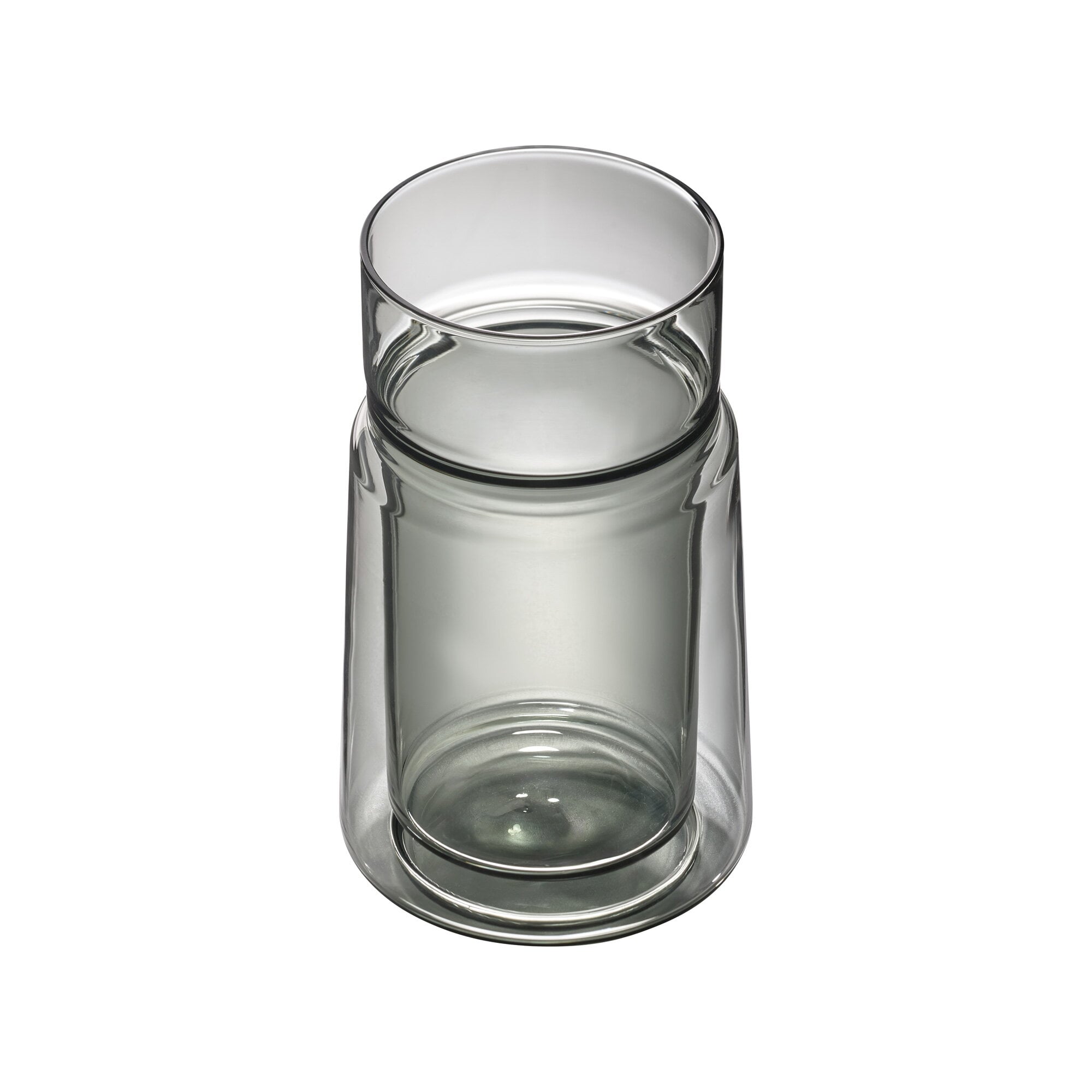 Jacob Jensen Double Wall glass, large 33 cl, smoked | Finnish Design Shop
