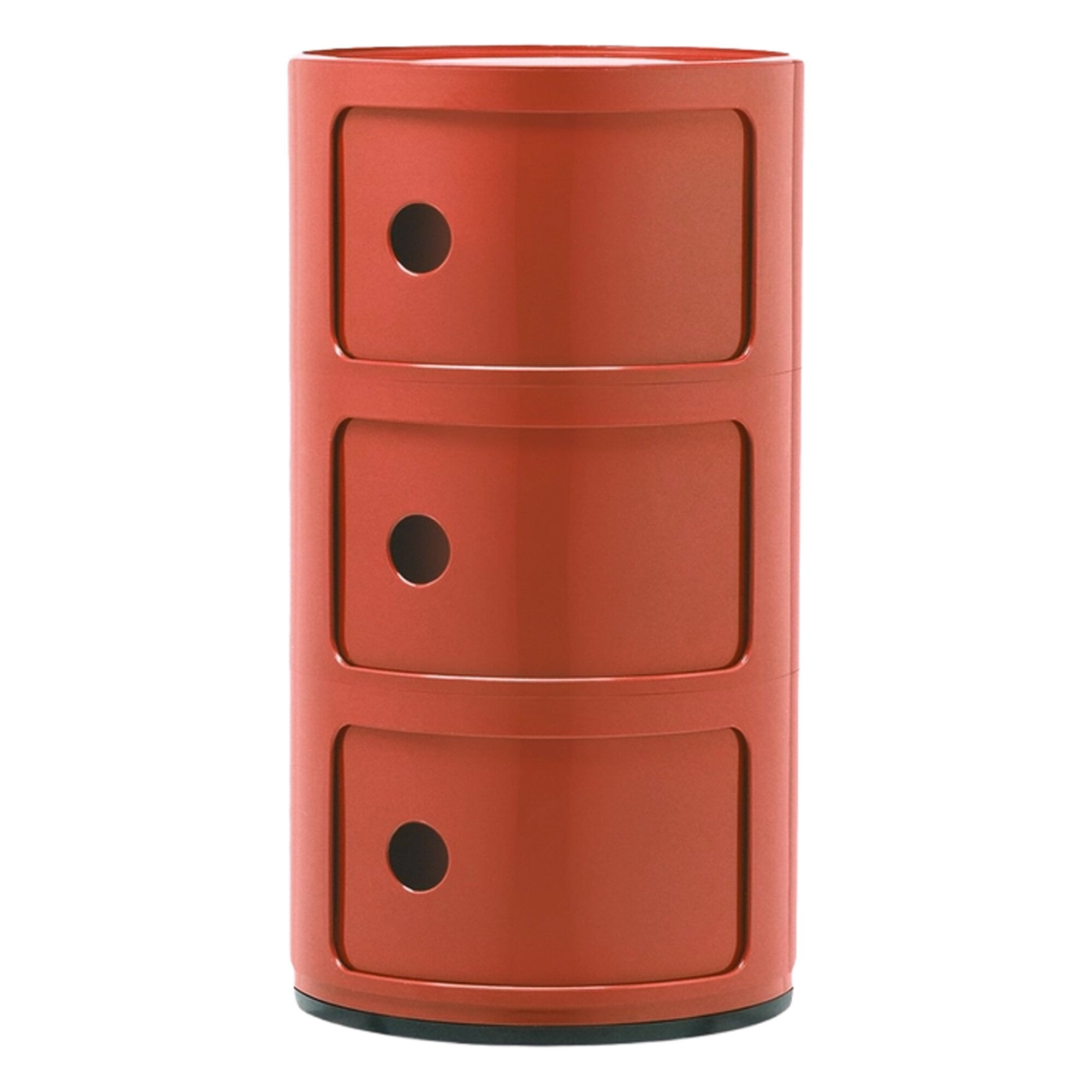 Kartell Componibili storage unit, 3 modules, orange | Finnish Design Shop