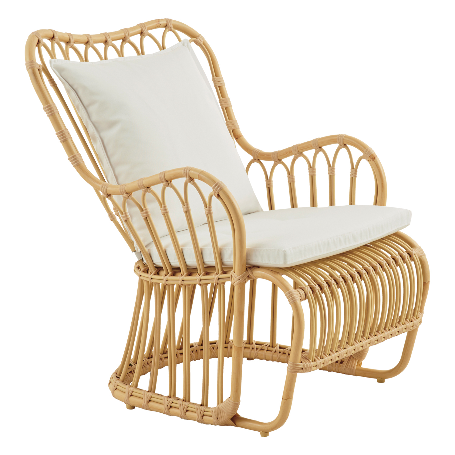 Sika-Design Fauteuil Tulip Exterior, naturel - blanc | Finnish Design Shop