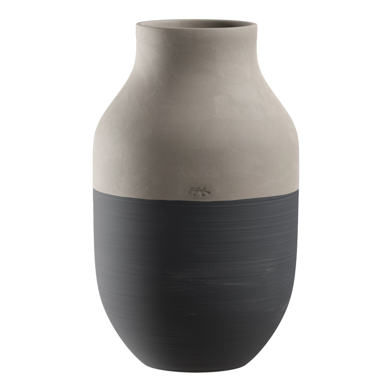 Kähler Omaggio Circulare vase, 31 cm, grey - anthracite | Finnish ...