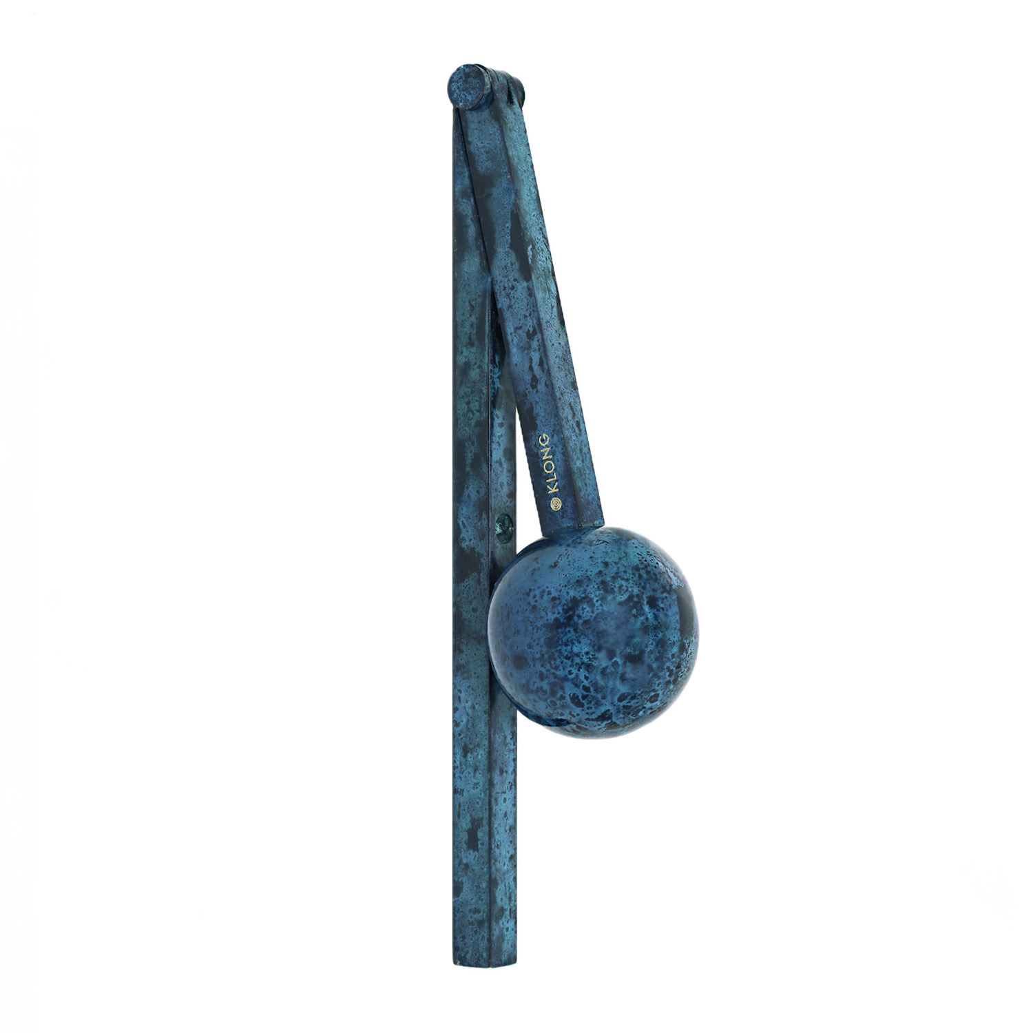 Klong Klonk door knocker, blue oxidized | Finnish Design Shop