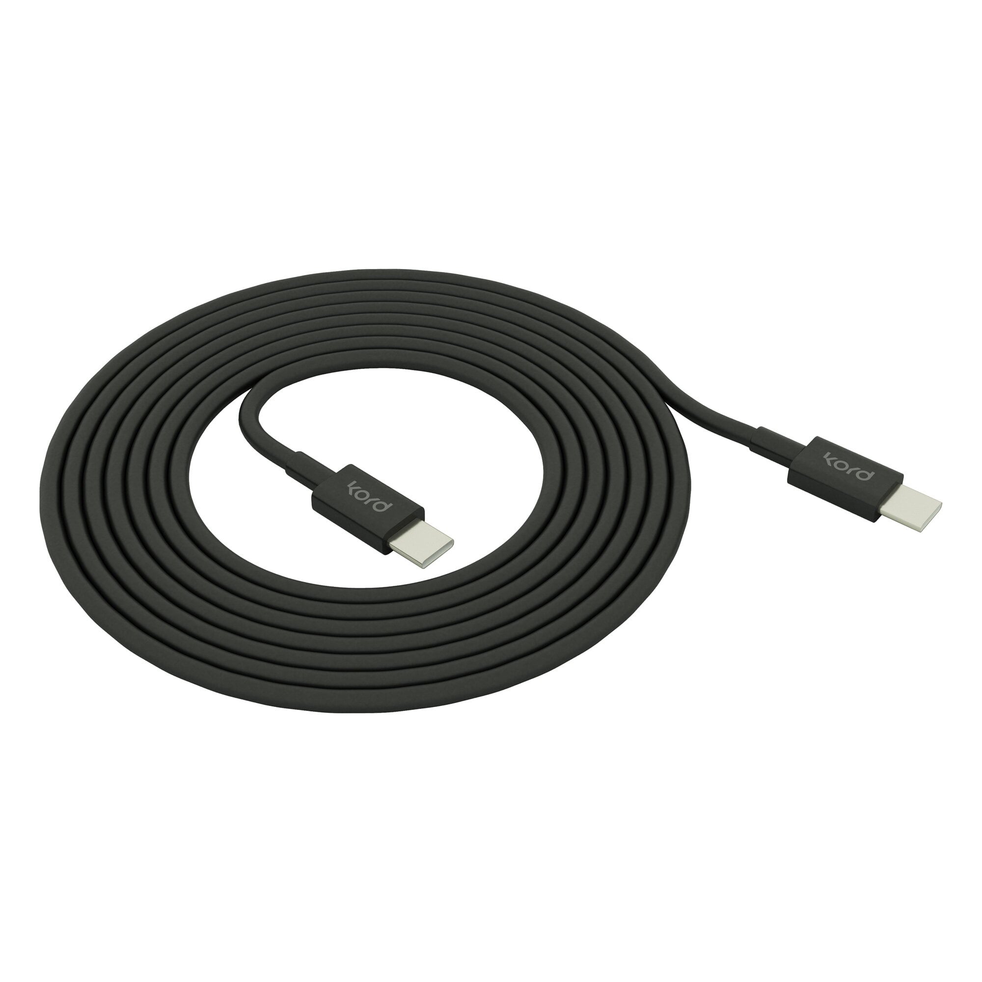 Kord Connect USB-C to USB-C charging cable, black | Finnish Design Shop