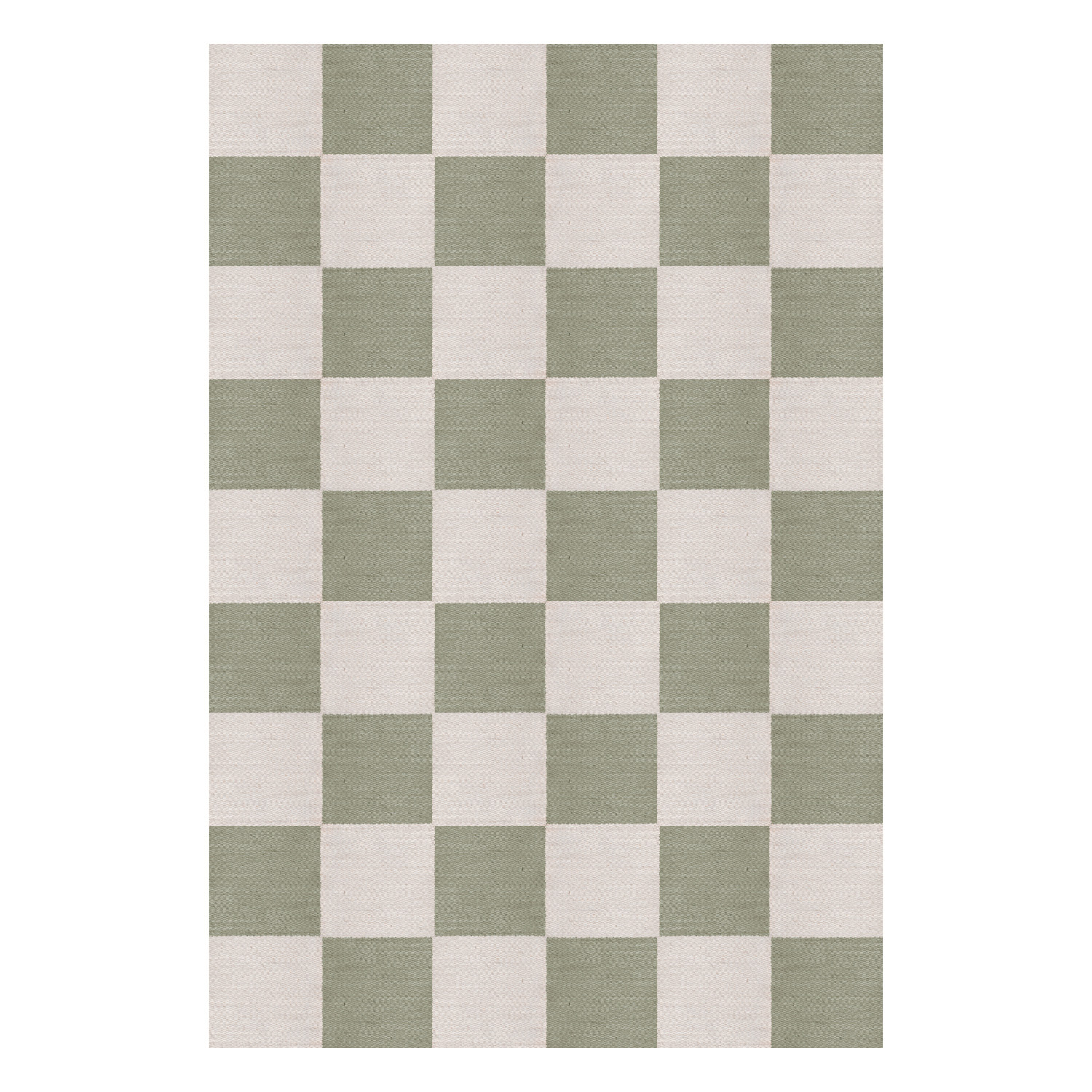 LAYERED Chess wool rug, sage | Finnish Design Shop