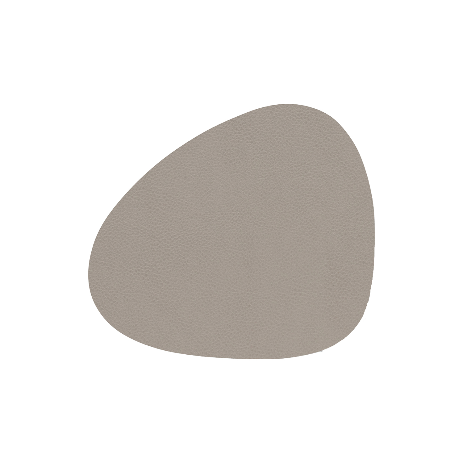 LIND DNA Curve glass mat, ash grey Serene leather | Finnish Design Shop