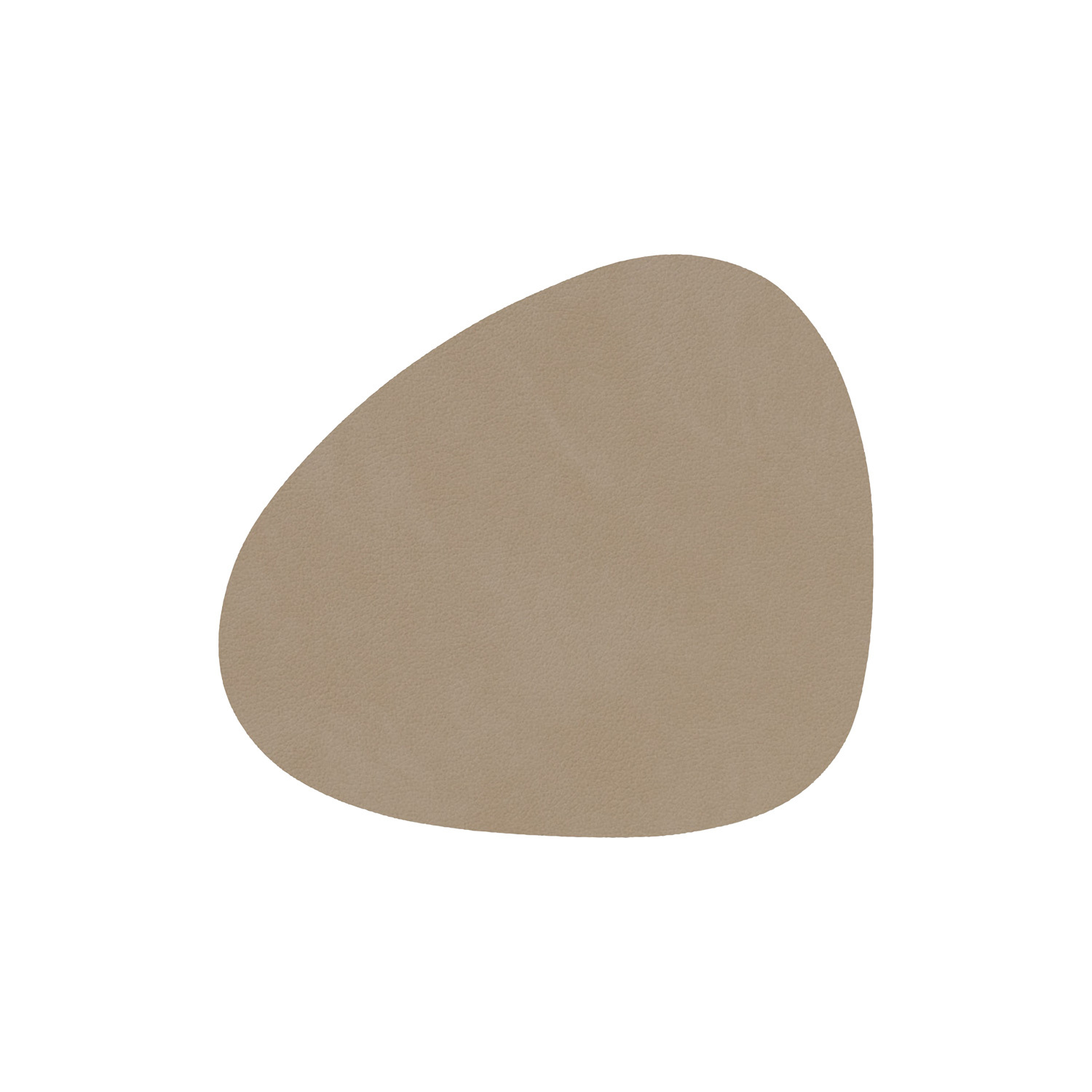 LIND DNA Curve glass mat, clay brown Nupo leather | Finnish Design Shop