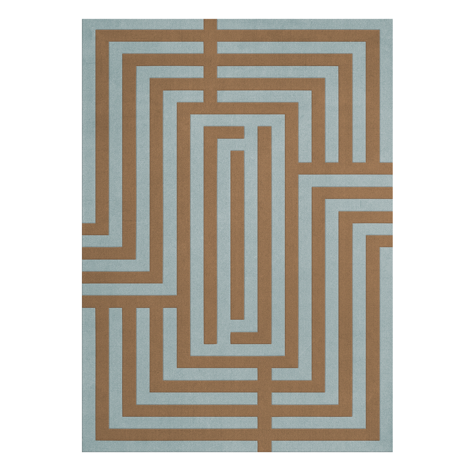 LAYERED Letters rug, Teal Umber | Finnish Design Shop