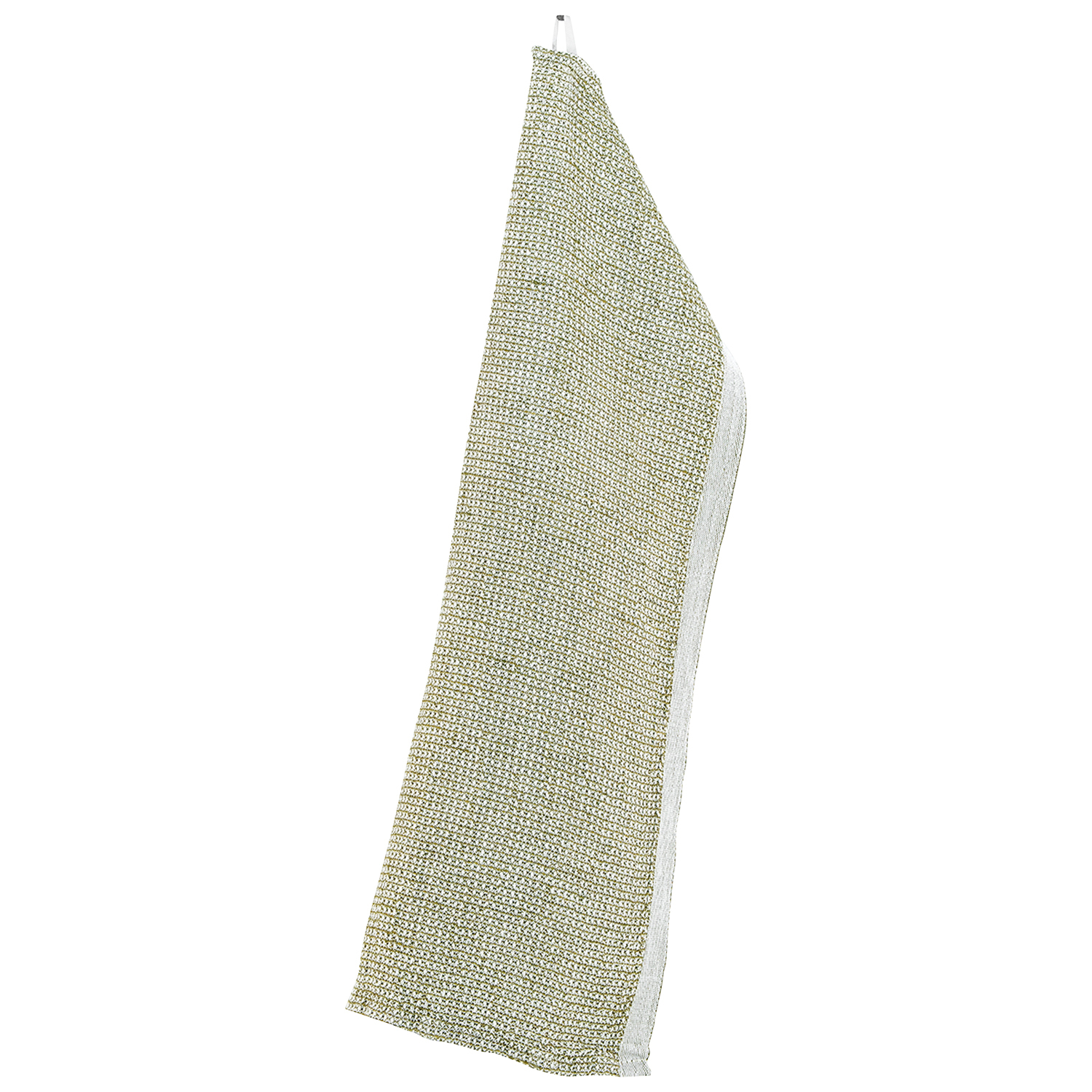 Lapuan Kankurit Terva small towel, white - olive | Finnish Design Shop
