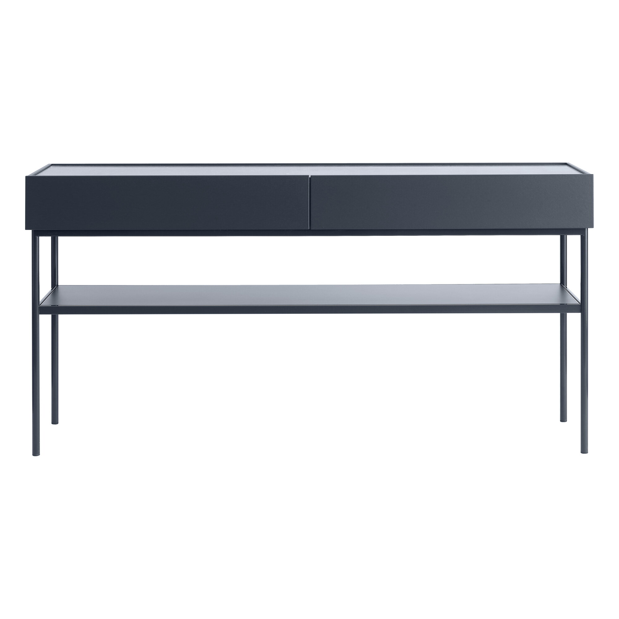 Asplund Luc Console 160 table, deep blue - Carrara marble | Finnish ...