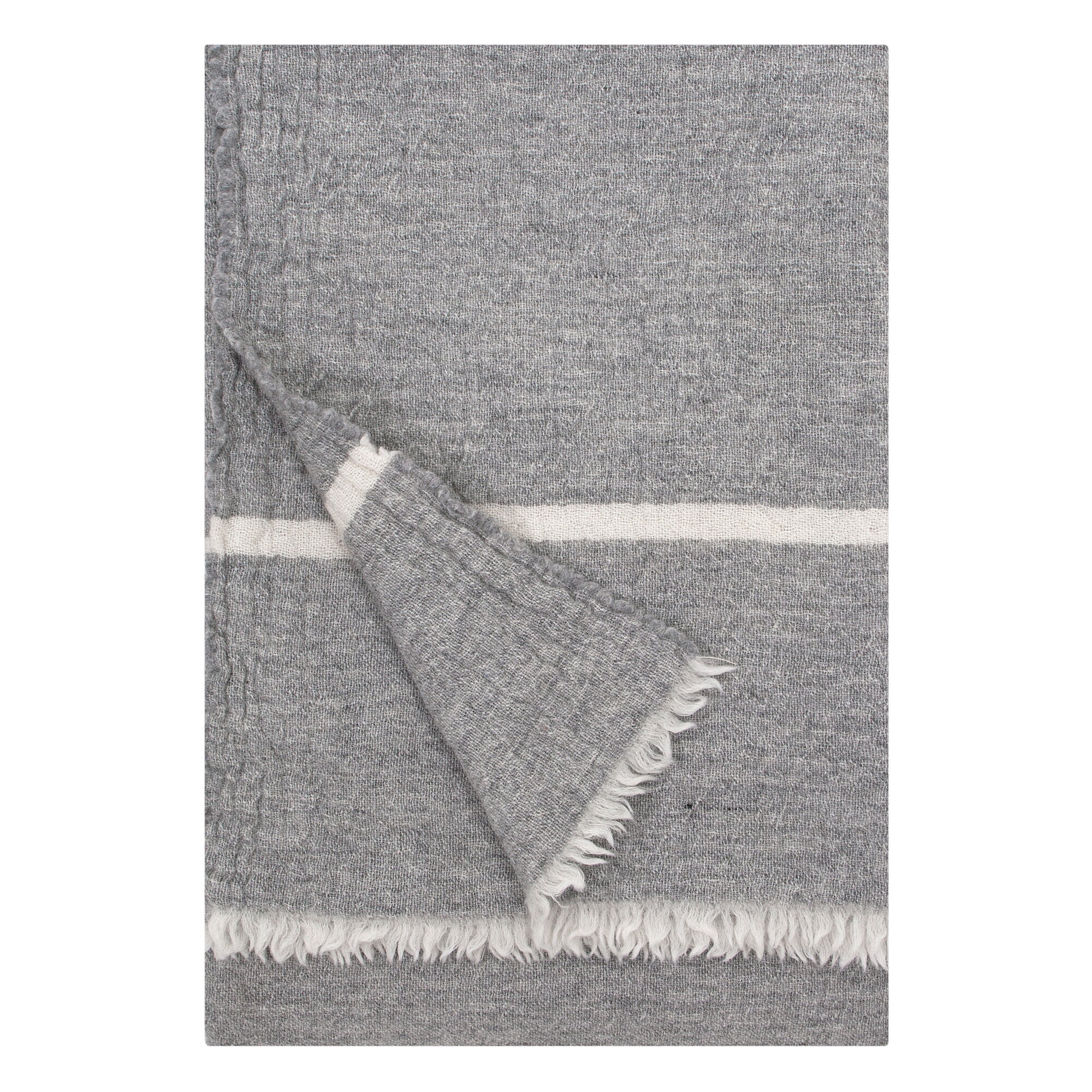 Lapuan Kankurit Tanhu huopa, 140 x 180 cm, hapsut, vaalea harmaa ...