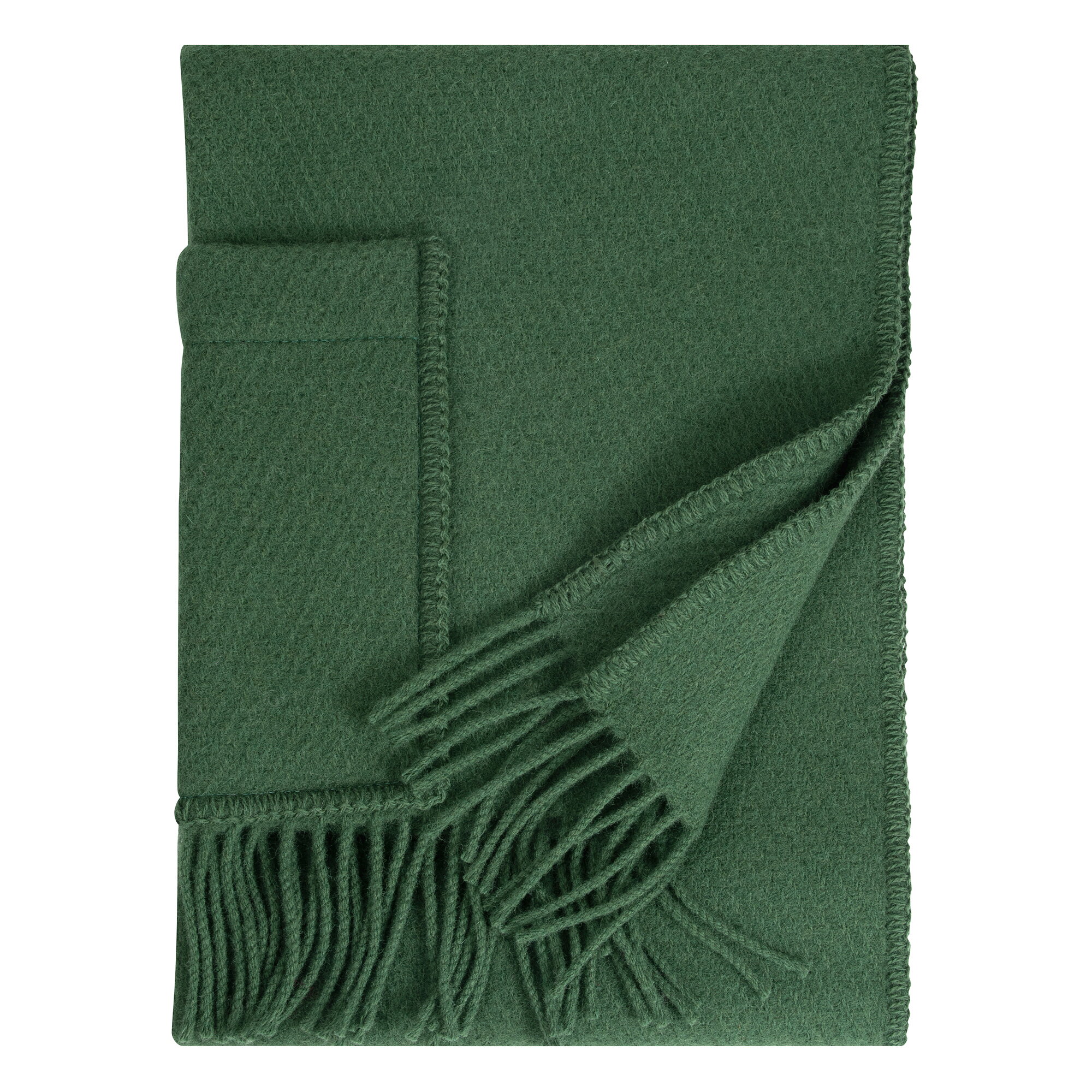 Lapuan Kankurit Uni pocket shawl, dark moss green | Finnish Design Shop