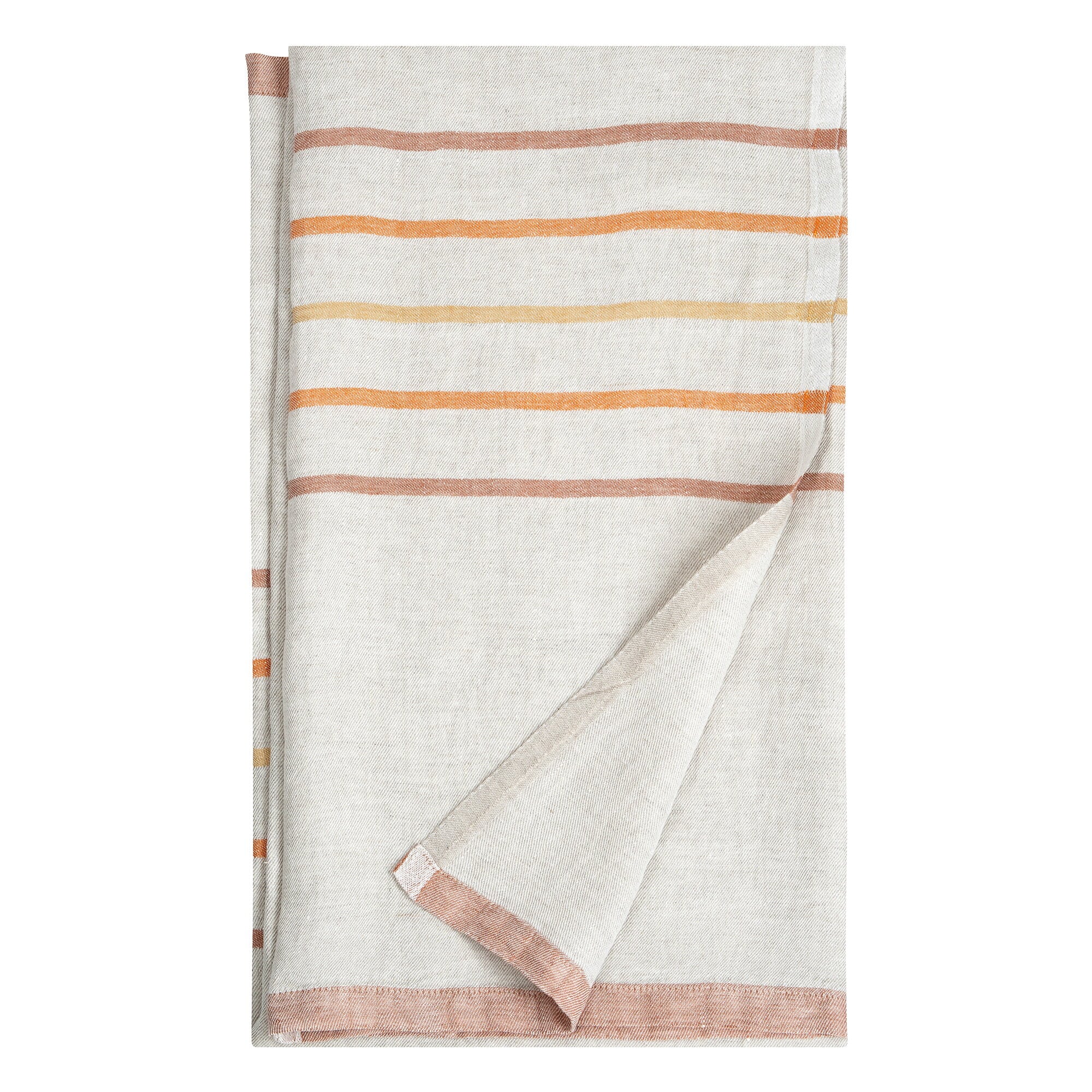 Lapuan Kankurit Virta giant towel, linen - brown - rust | Finnish ...