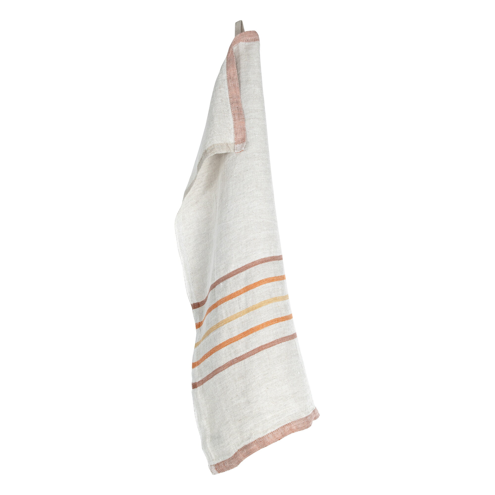 Lapuan Kankurit Virta hand towel, linen - brown - rust | Finnish Design ...