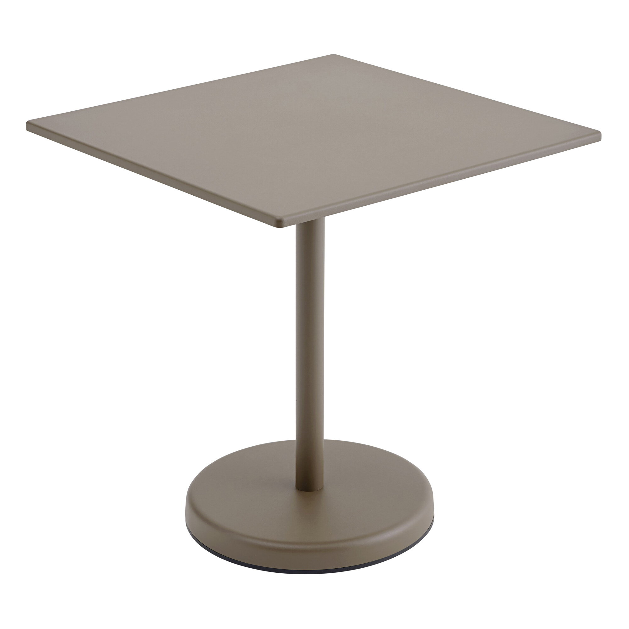 Muuto Linear Steel Café table 70 x 70 cm, taupe | Finnish Design Shop UK