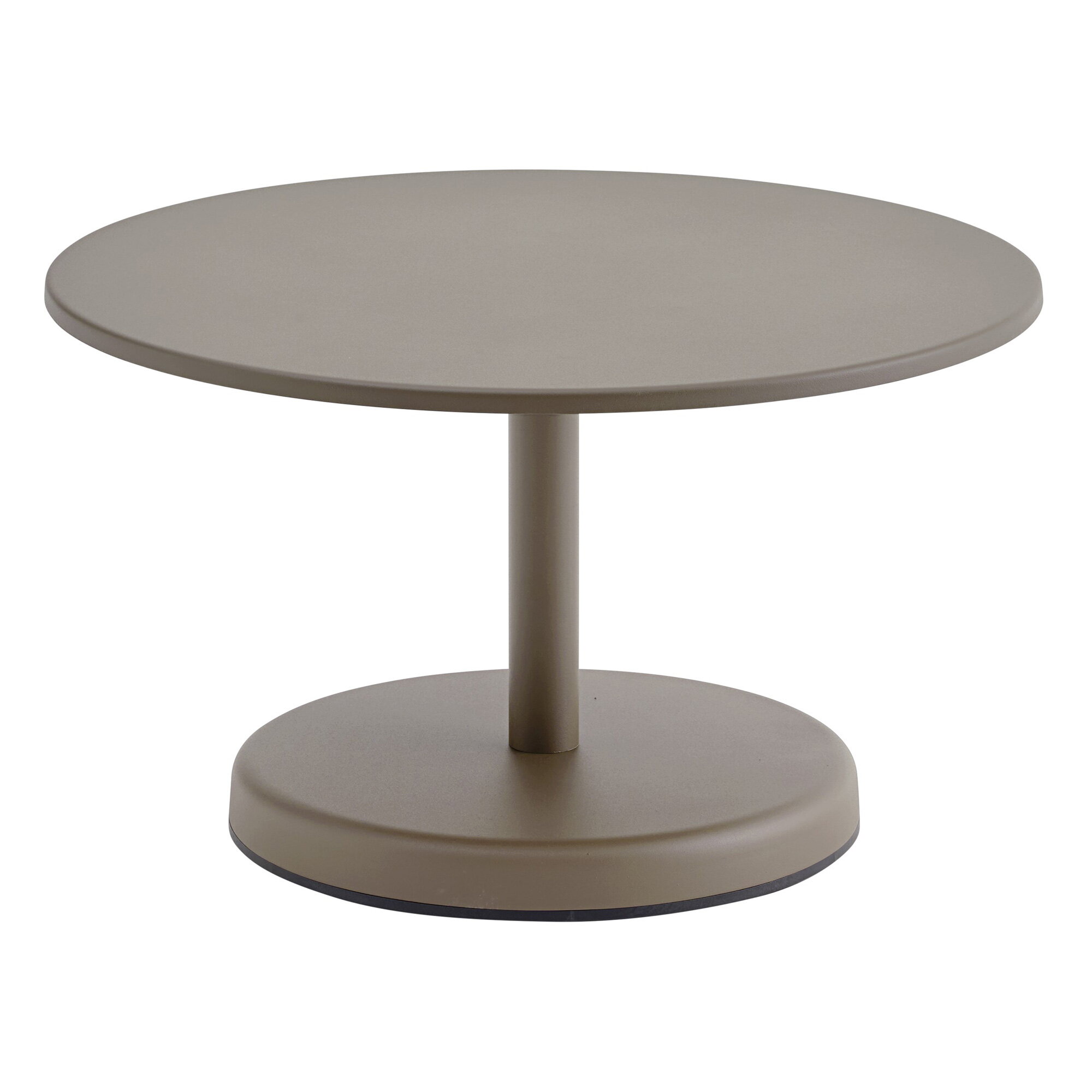 Muuto Linear Steel coffee table, 70 cm, taupe | Finnish Design Shop