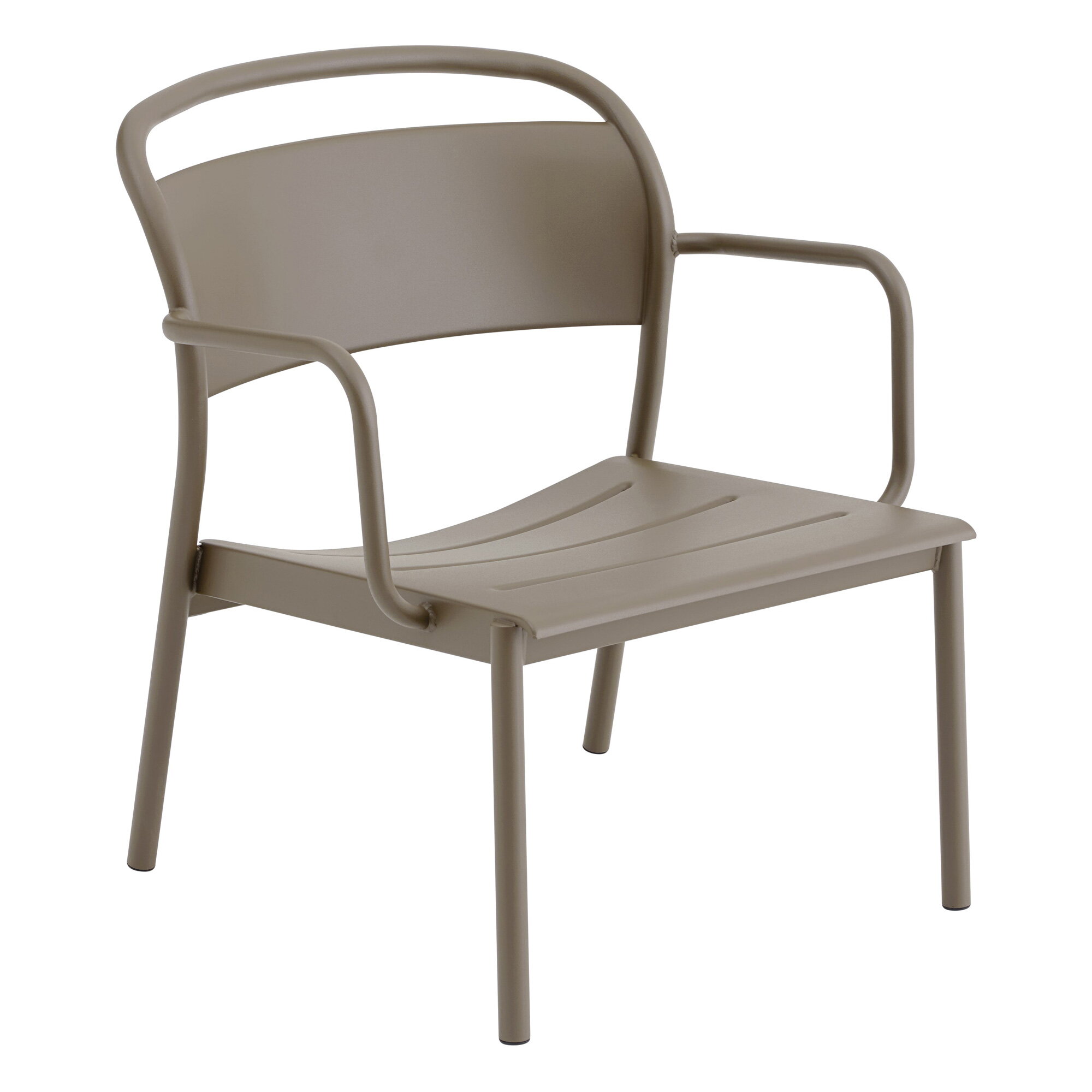 Muuto Linear Steel lounge armchair, taupe | Finnish Design Shop