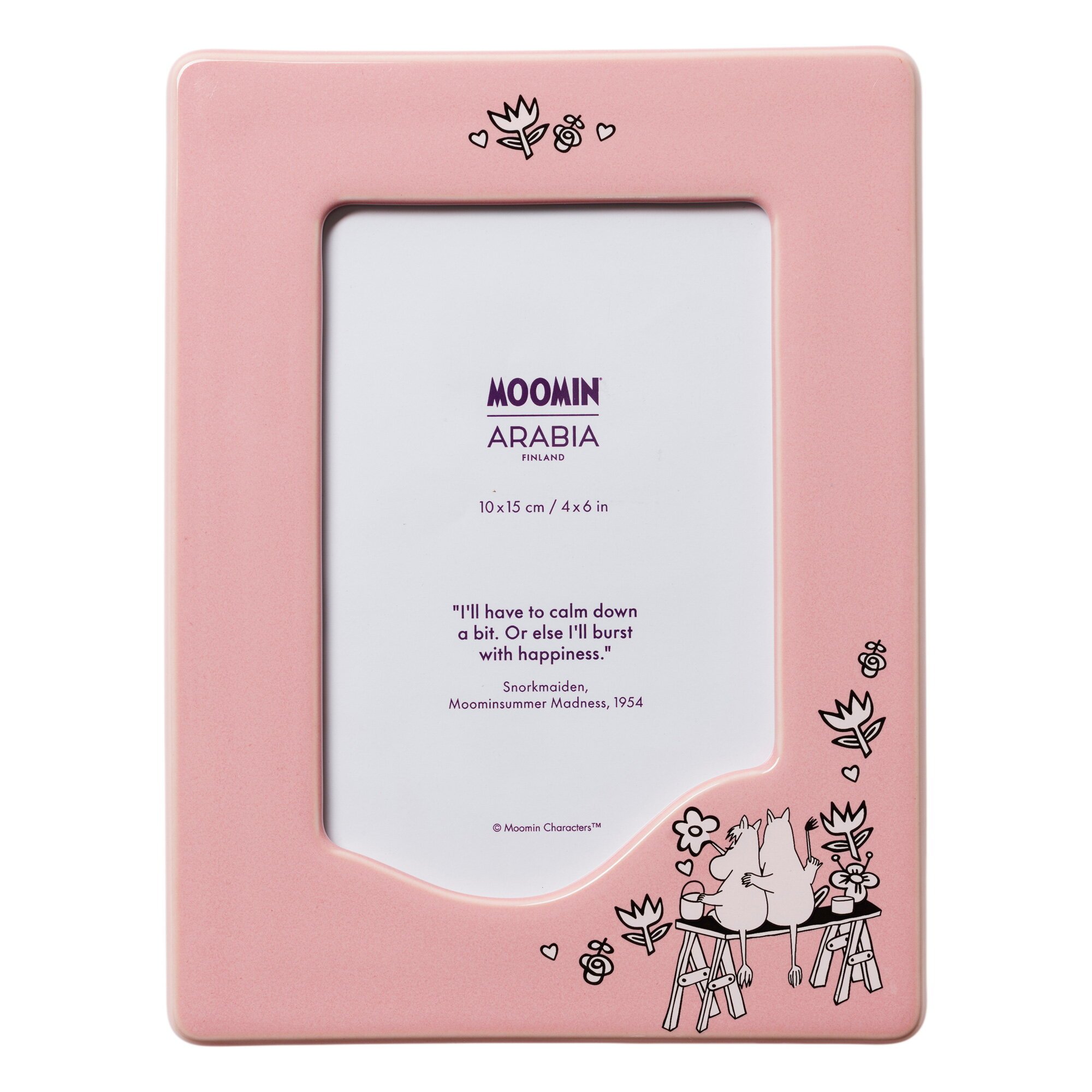 Moomin Arabia Moomin photo frame, 10 x 15 cm, Love 30 | Finnish Design Shop