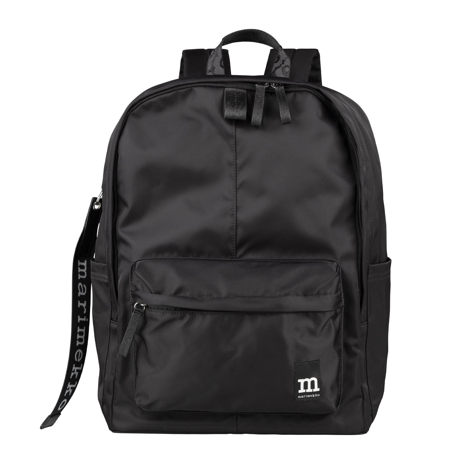 Marimekko Zip Top Rucksack Solid, schwarz | Finnish Design Shop
