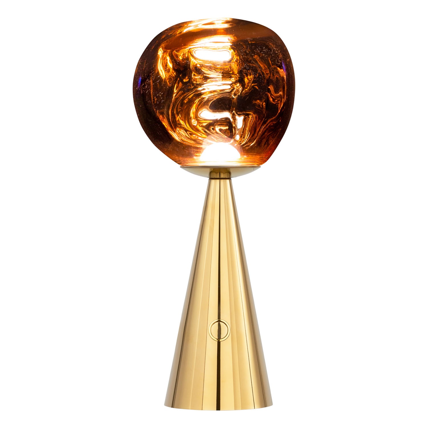 Tom Dixon Melt portable LED table lamp, gold | Finnish Design Shop