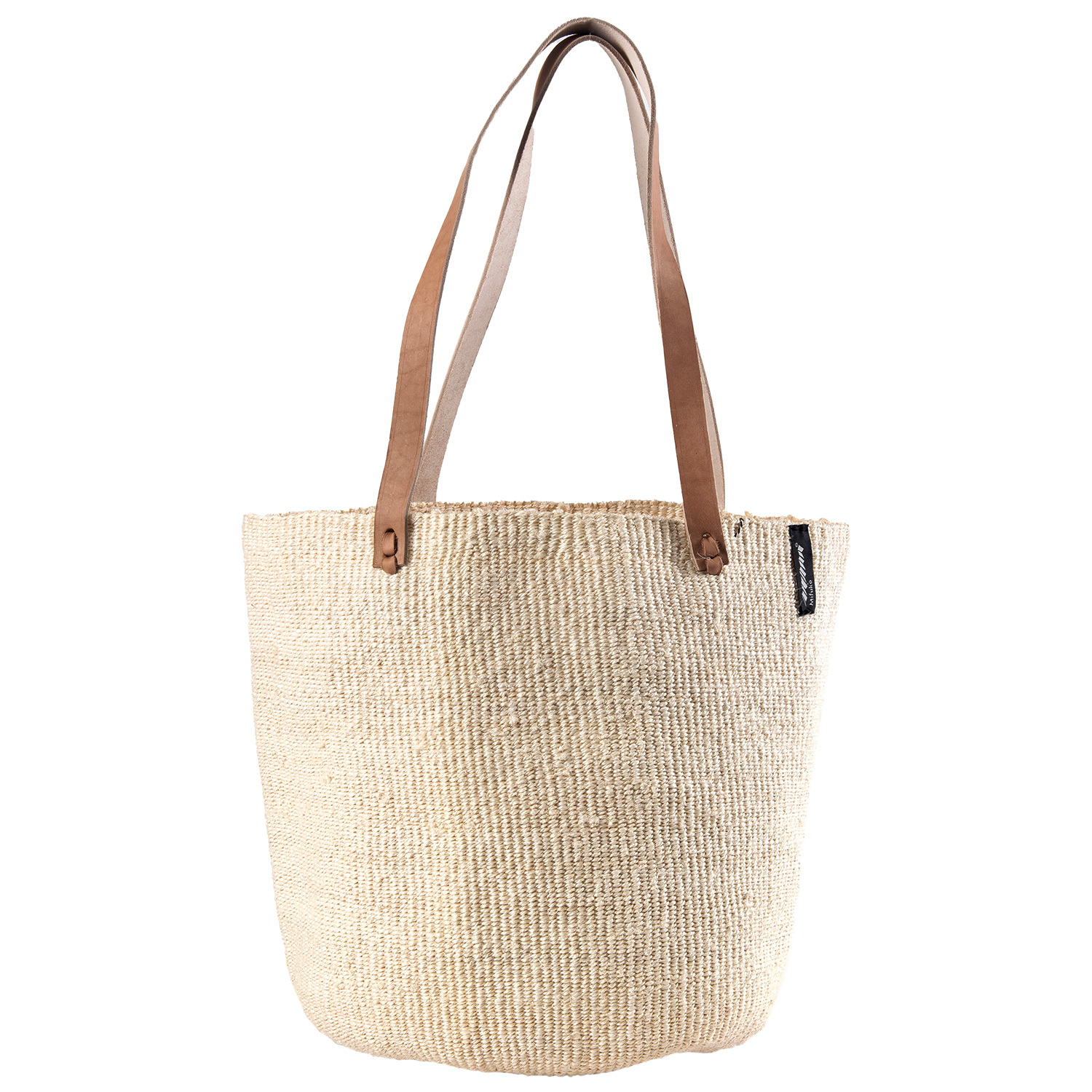 Mifuko Kiondo shopper basket, M, off-white | Finnish Design Shop