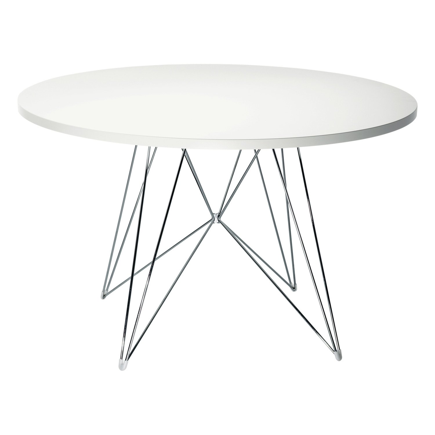 Magis XZ3 table, 120 cm, white - chrome | Finnish Design Shop