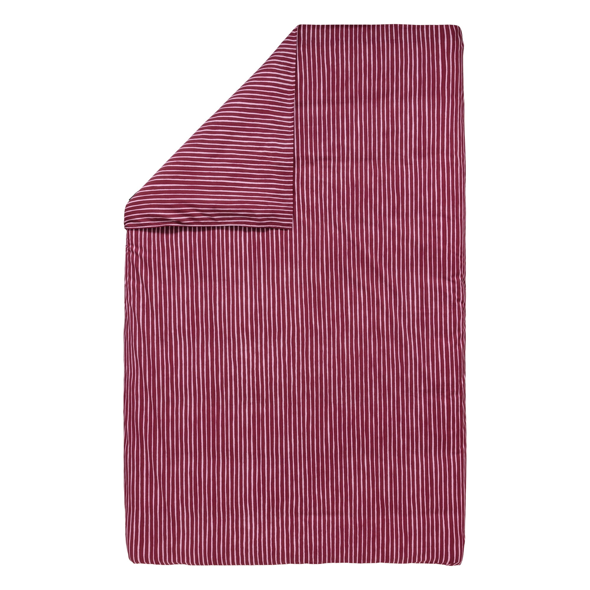 Marimekko Piccolo duvet cover, 150 x 210 cm, burgundy - pink | Finnish Design Shop