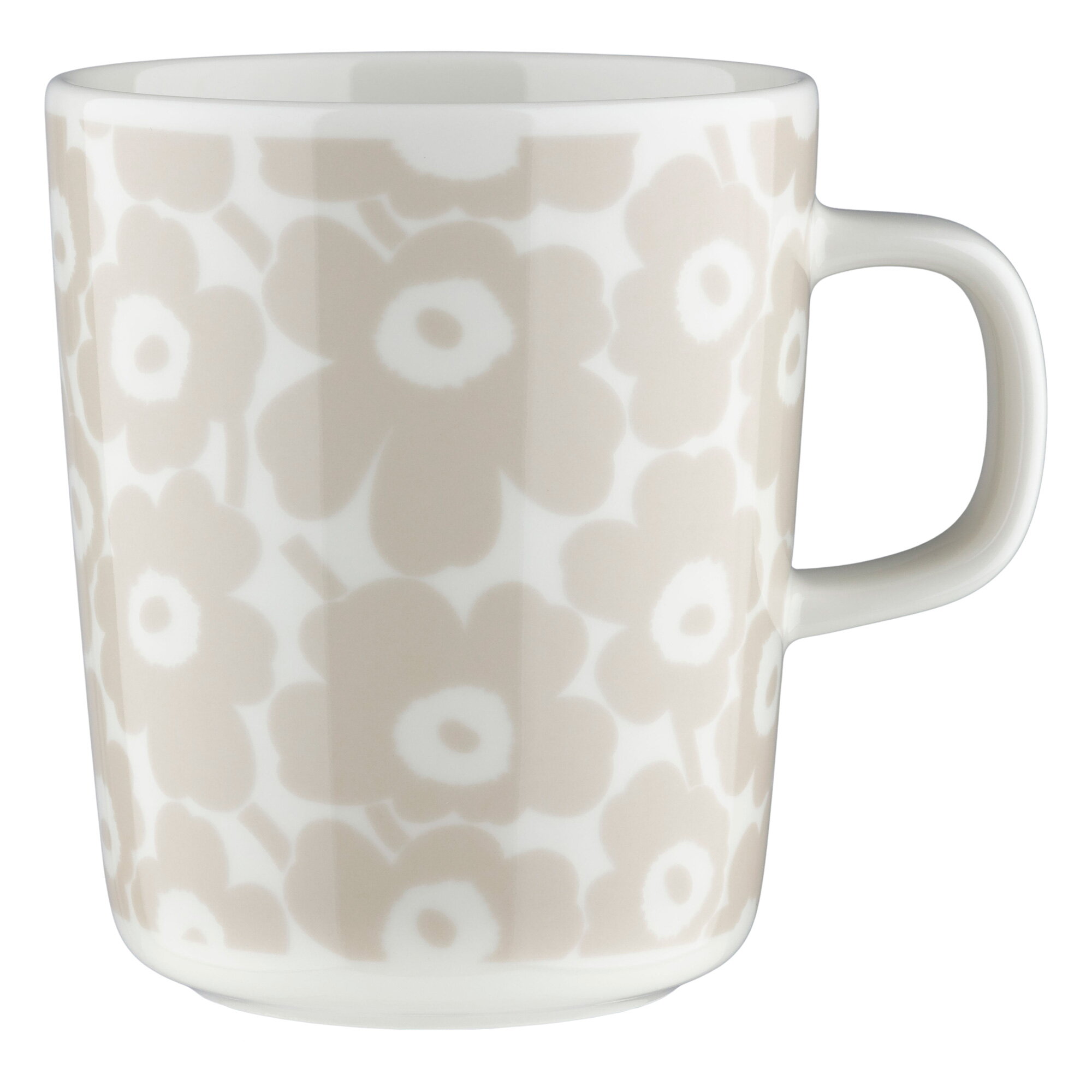 Marimekko Oiva - Pikkuinen Unikko mug, 2,5 dl, white - straw | Finnish ...