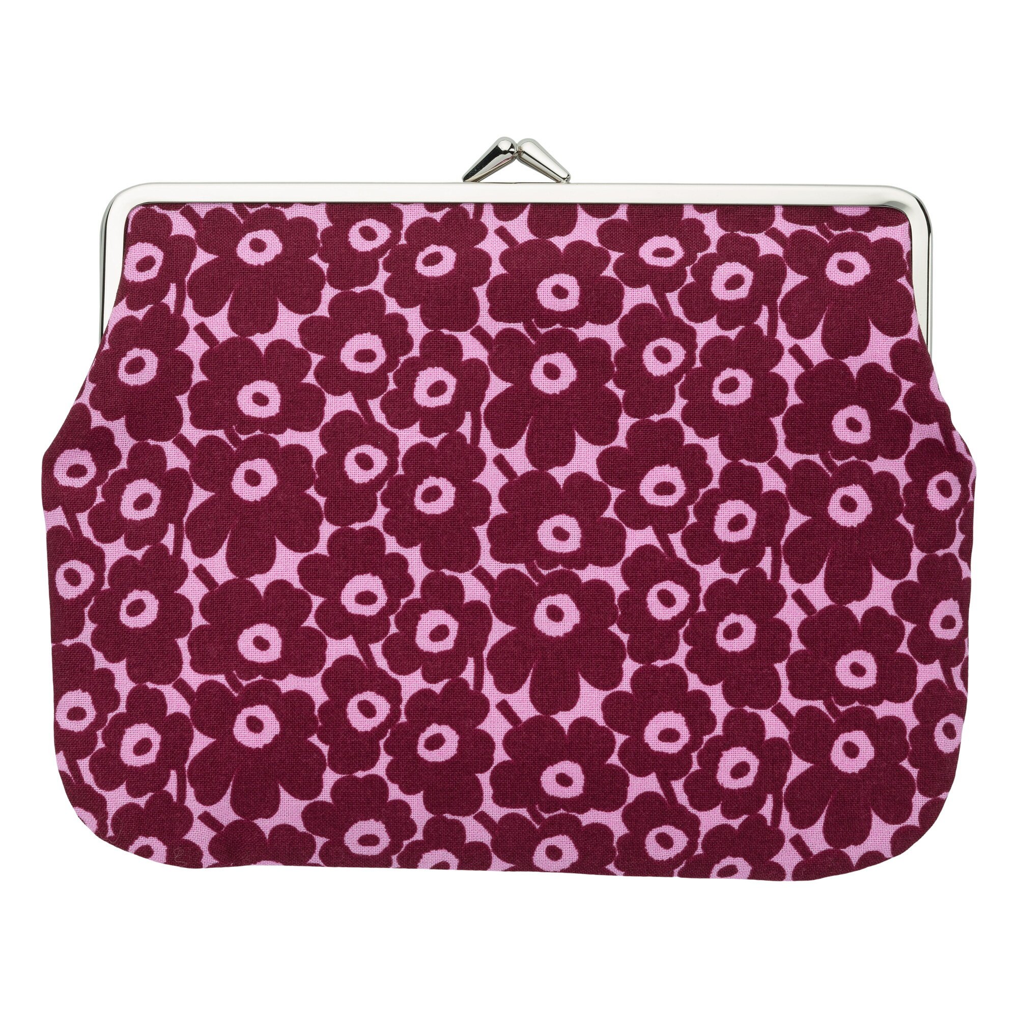Marimekko Pikkuinen Unikko Puolikas Kukkaro purse, pink - dark red ...