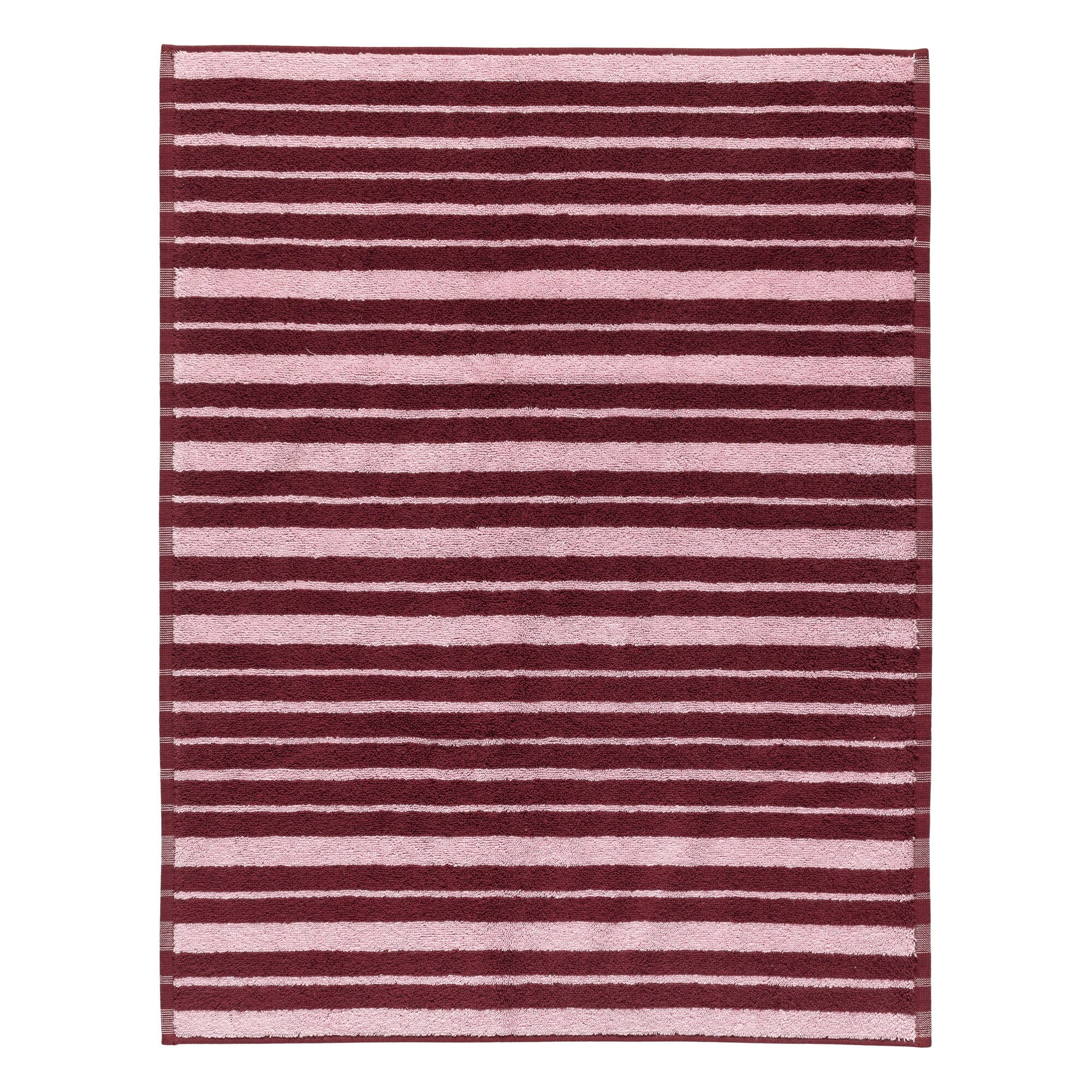 Marimekko Raide kylpyhuoneen matto, burgundy - vaaleanpunainen ...