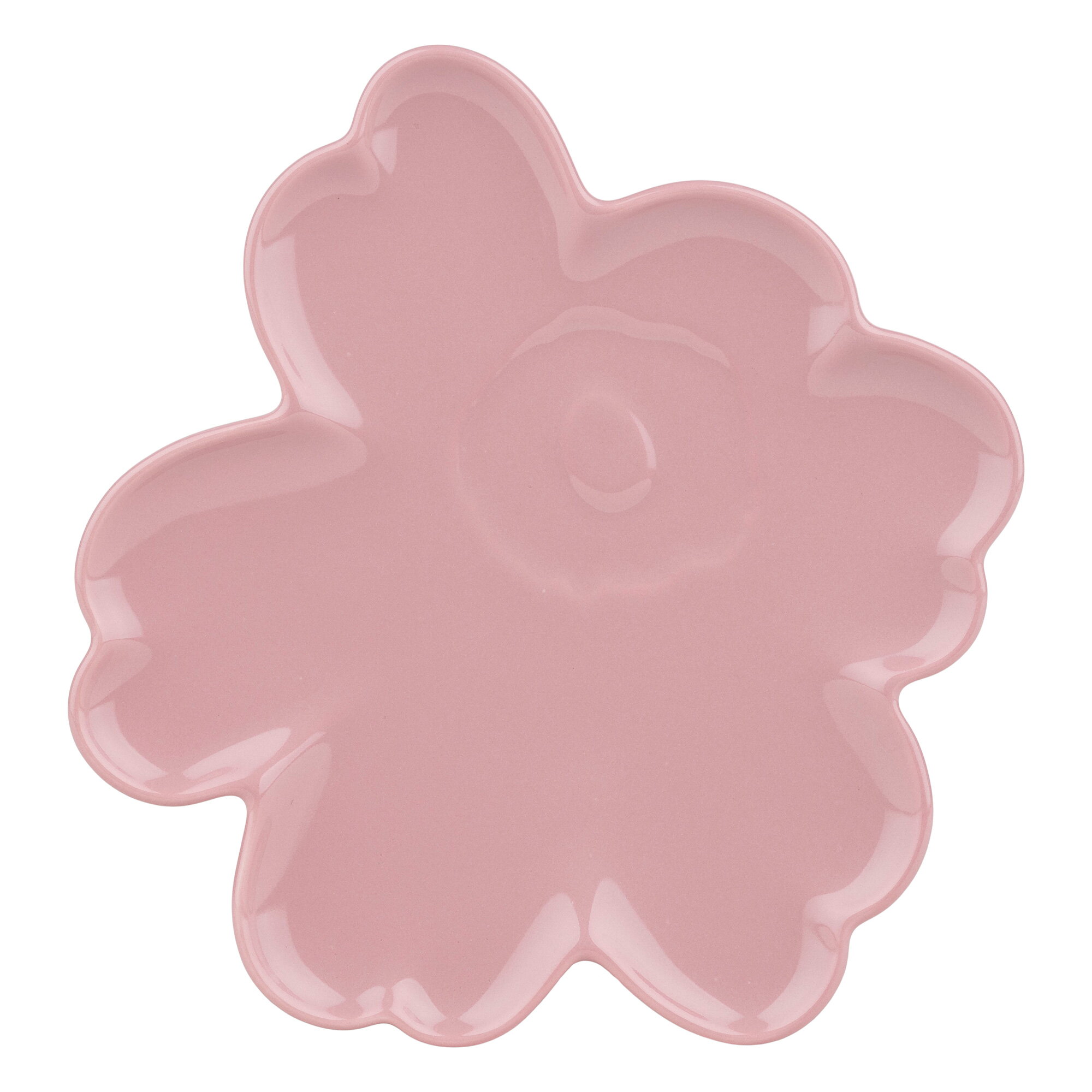 Marimekko Unikko Shape Teller, 20 cm, rosa | Finnish Design Shop