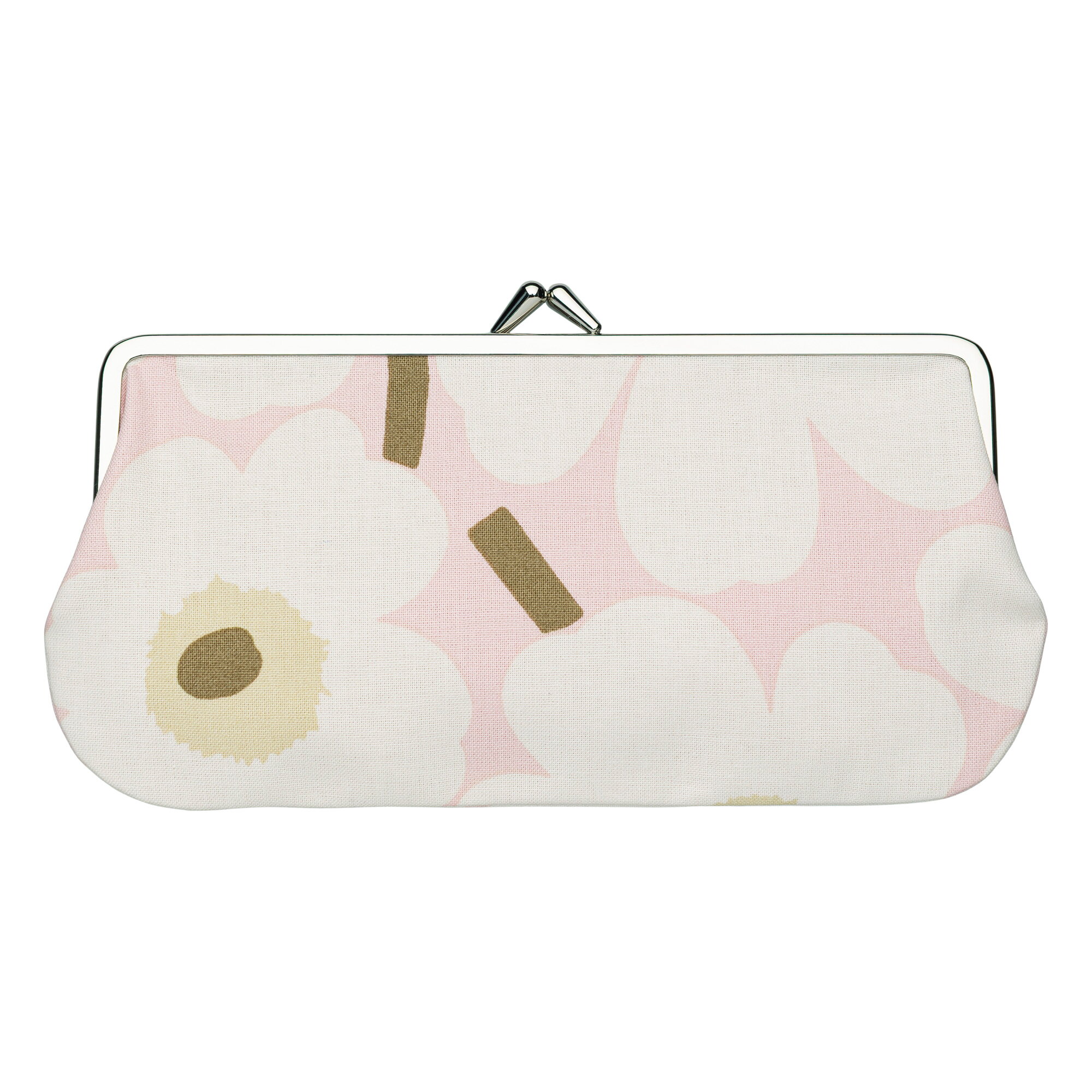 Marimekko Mini Unikko Silmälasikukkaro purse, light pink - off-white ...