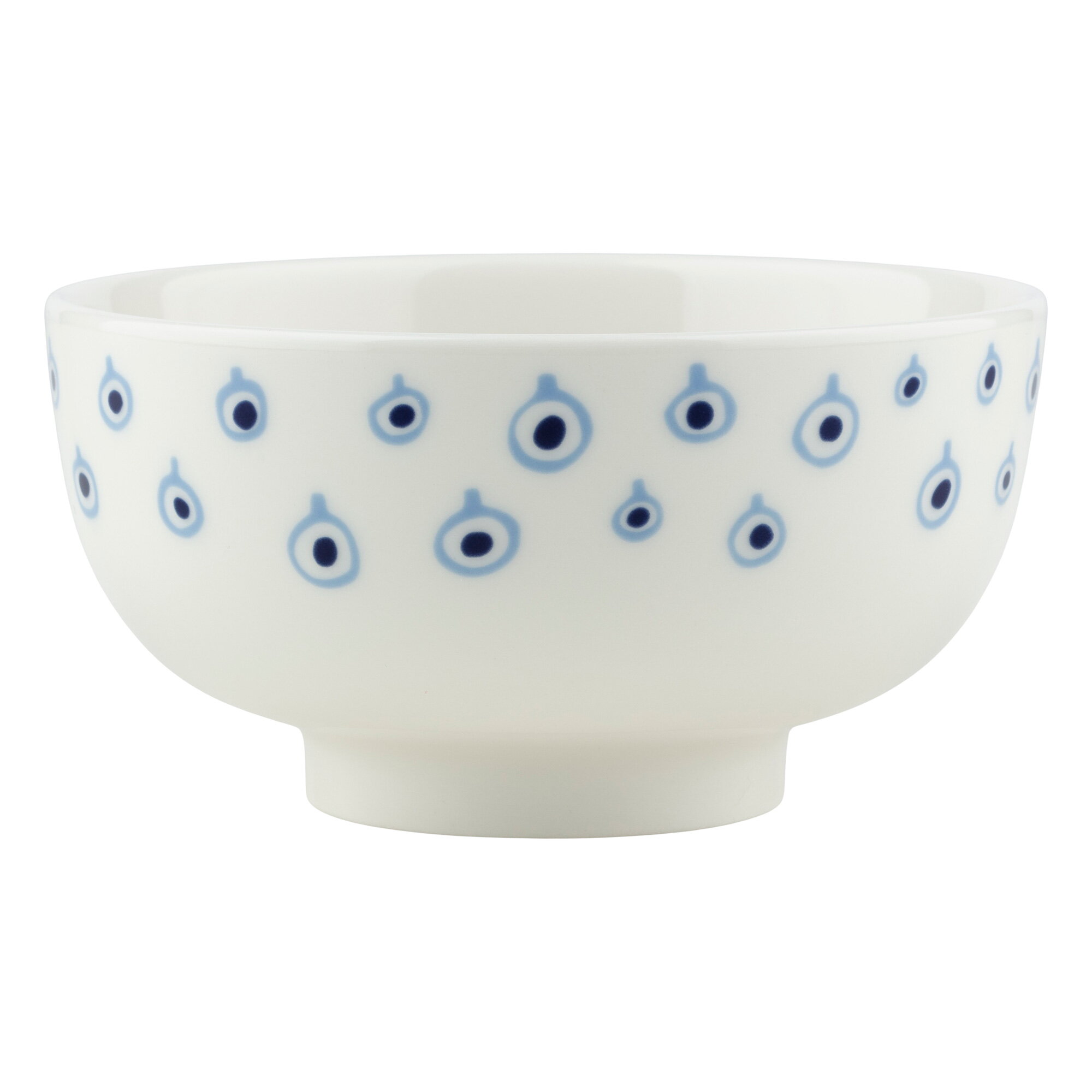 Marimekko Oiva - Musta Tamma bowl, 0,3 L, off-white - orange red ...