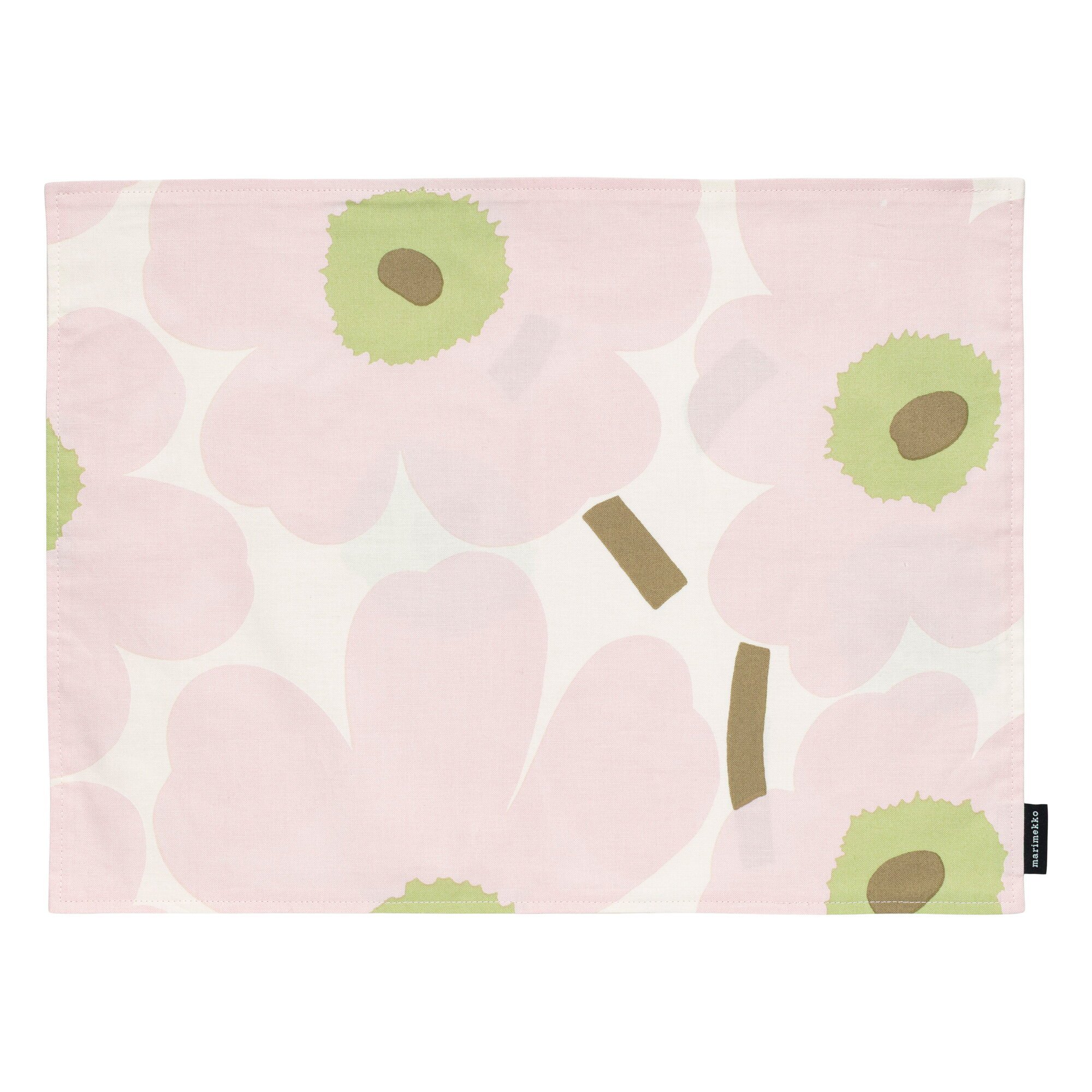 Marimekko Pieni Unikko coated placemat, off-white - light pink- pear ...