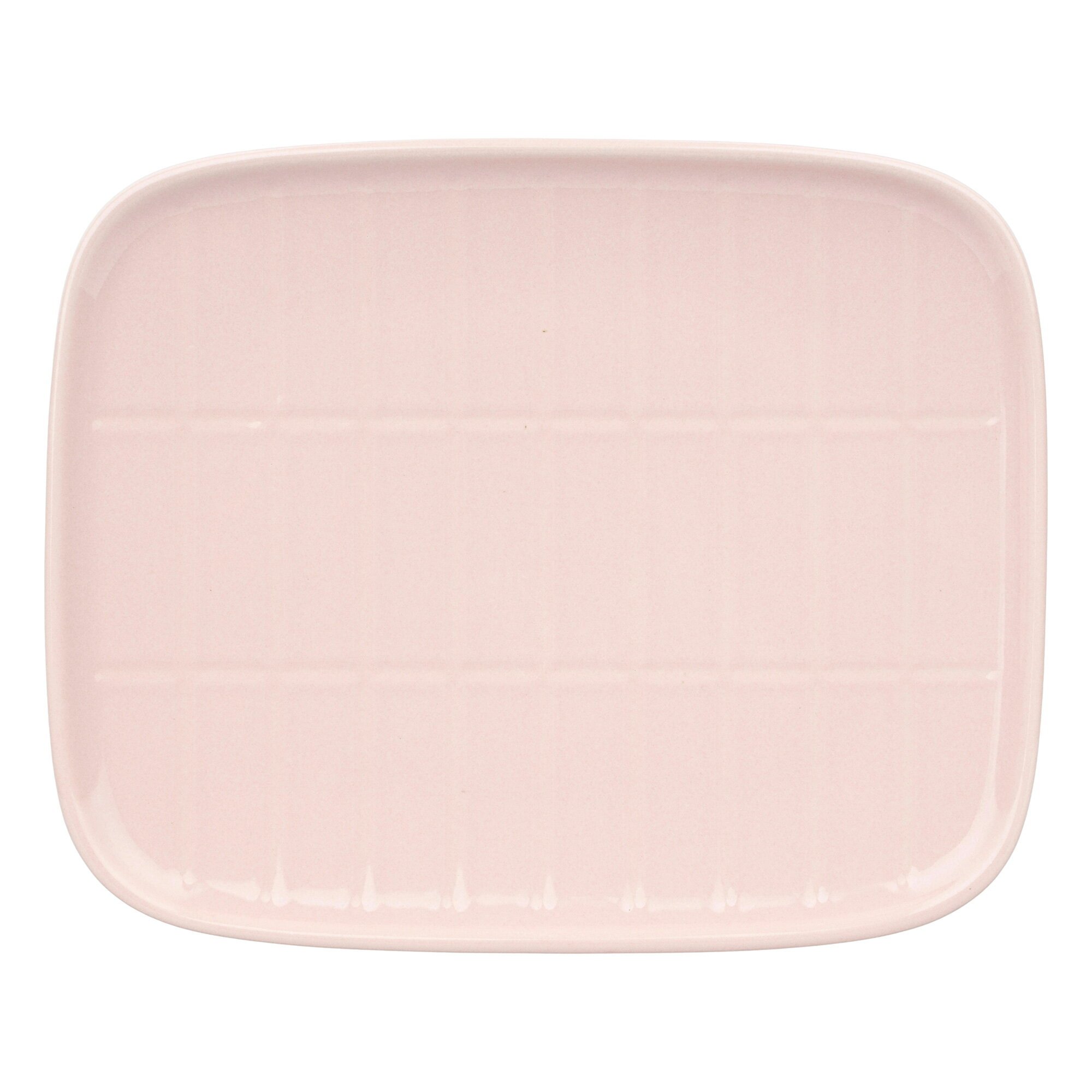 Marimekko Oiva - Tiiliskivi plate, 15 x 12 cm, light pink | Finnish ...