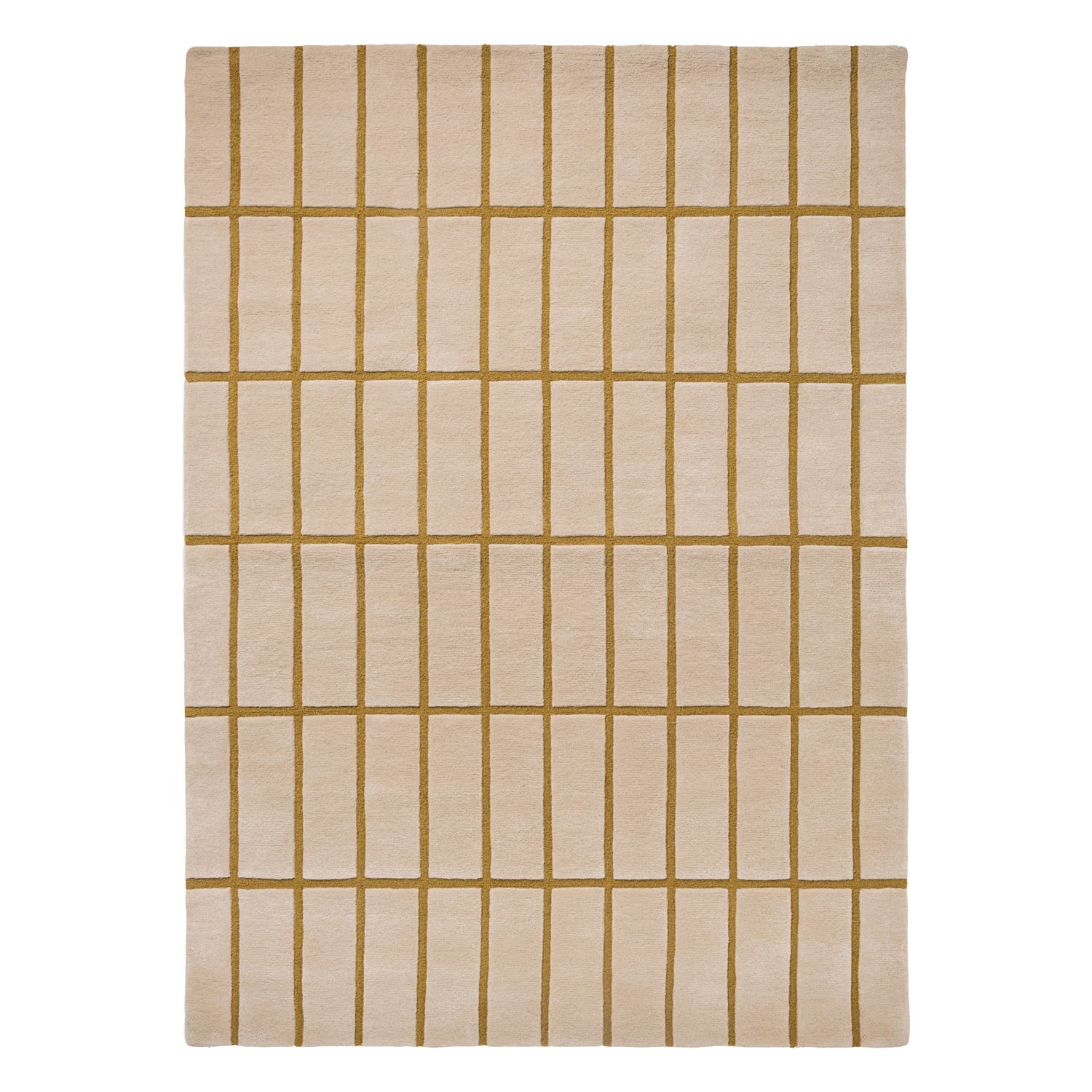 Marimekko Tiiliskivi matto, pronssin keltainen | Finnish Design Shop