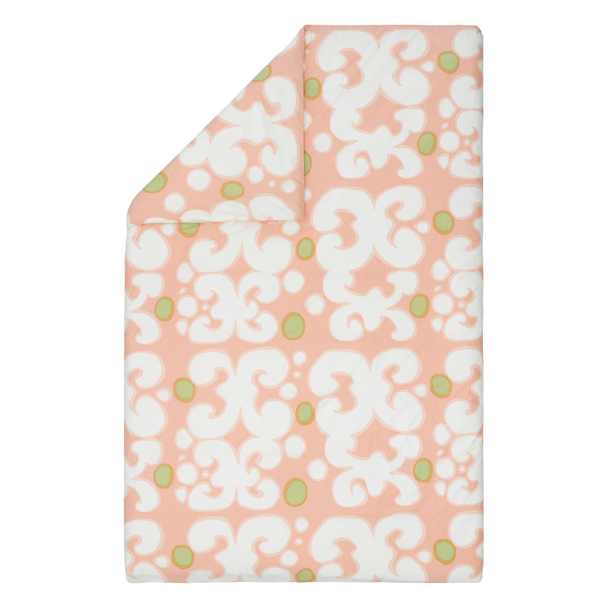 Marimekko Keidas påslakan, 150 x 210 cm, puder - off-white - päron ...