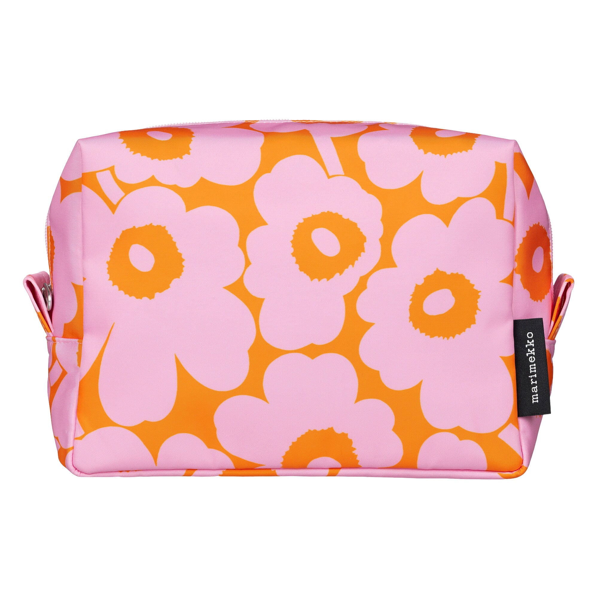Marimekko Vilja Mini Unikko cosmetic bag, orange - pink | Finnish ...