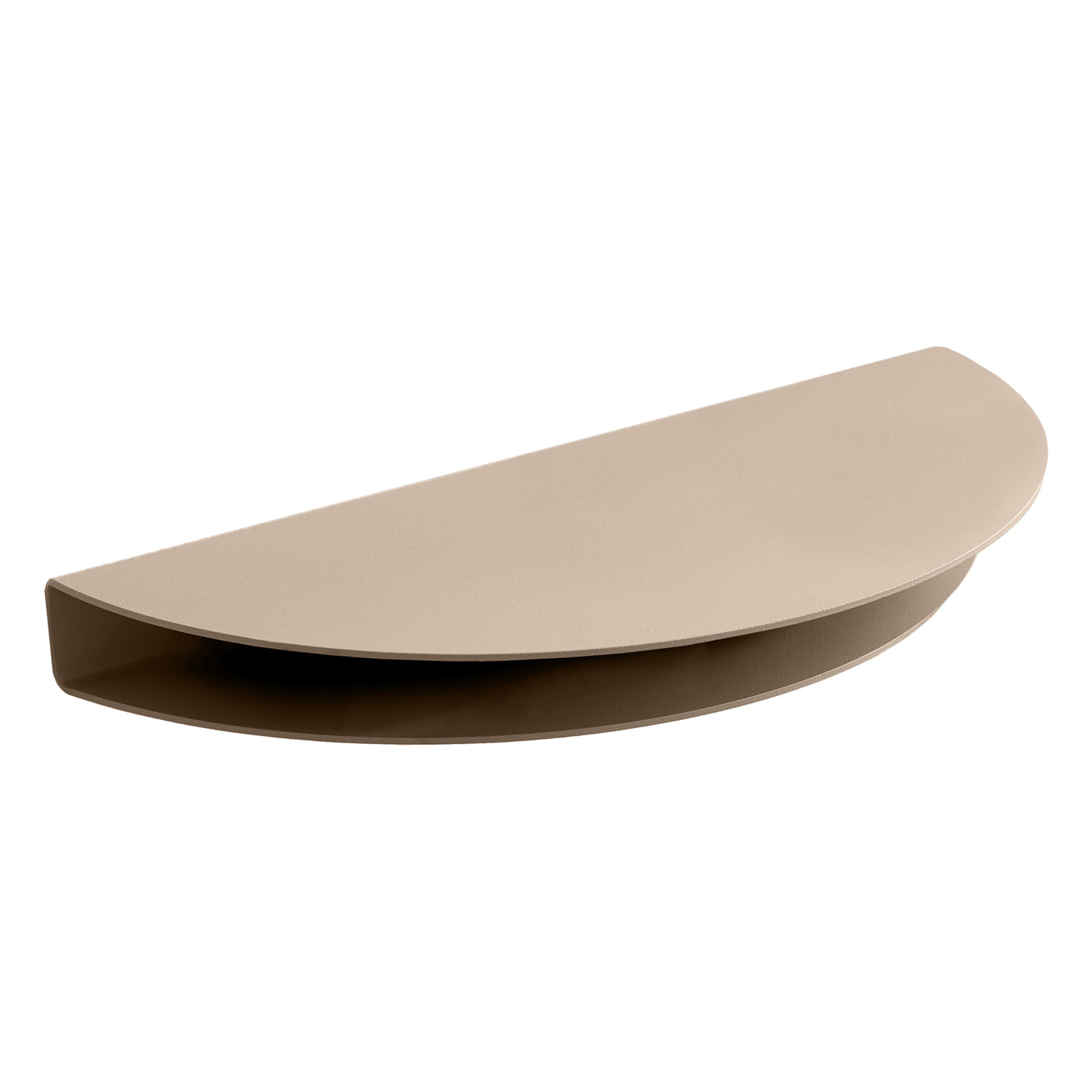 Moebe Half Moon shelf, large, warm grey | Finnish Design Shop