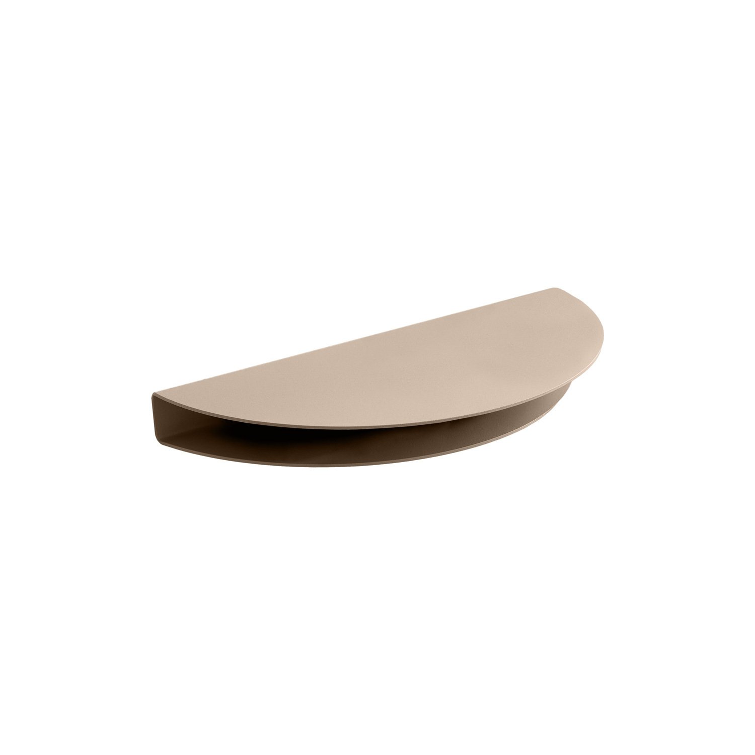 Moebe Half Moon shelf, small, warm grey | Finnish Design Shop