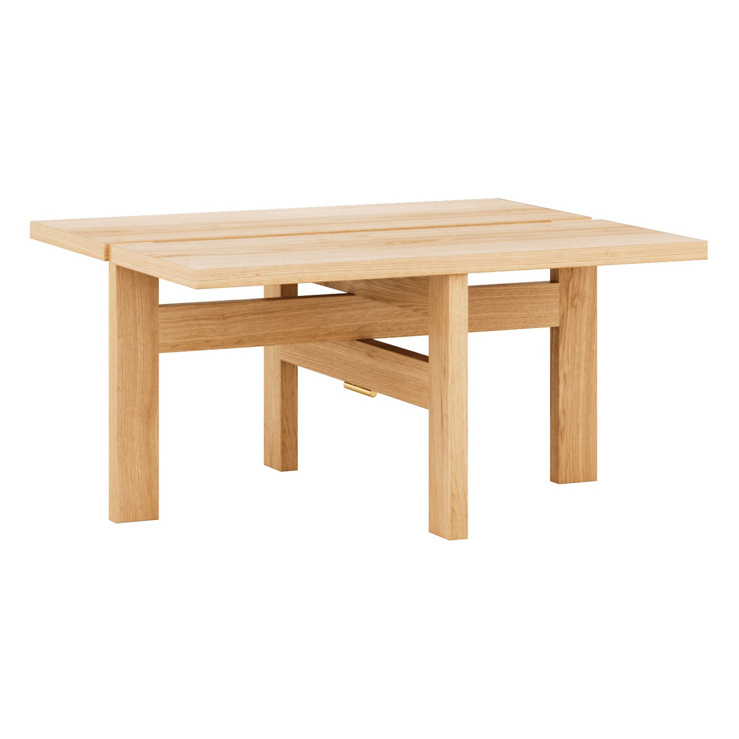 Moebe Rectangular coffee table, 60 cm, oak | Finnish Design Shop