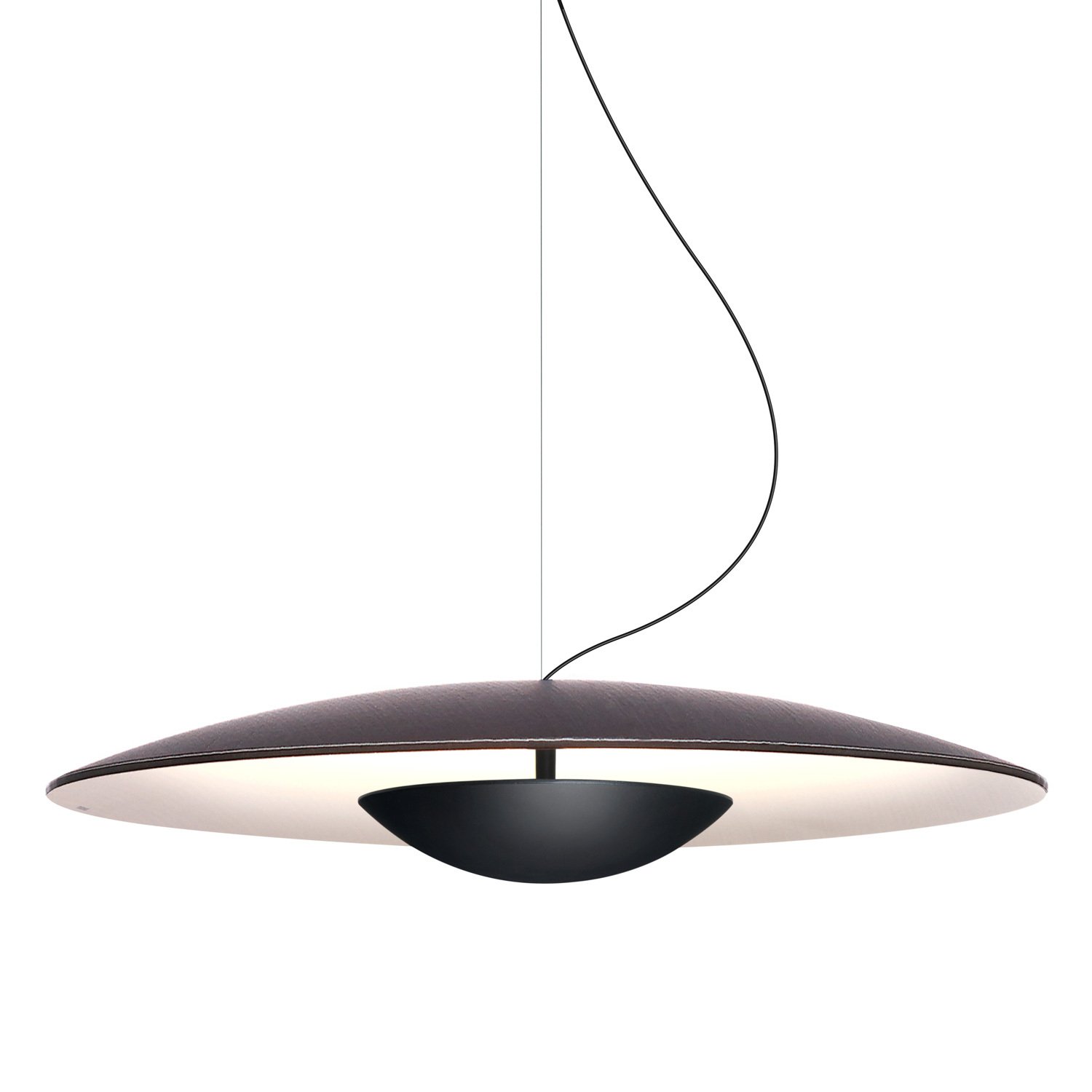 Marset Ginger 60 pendant, wenge - white | Finnish Design Shop