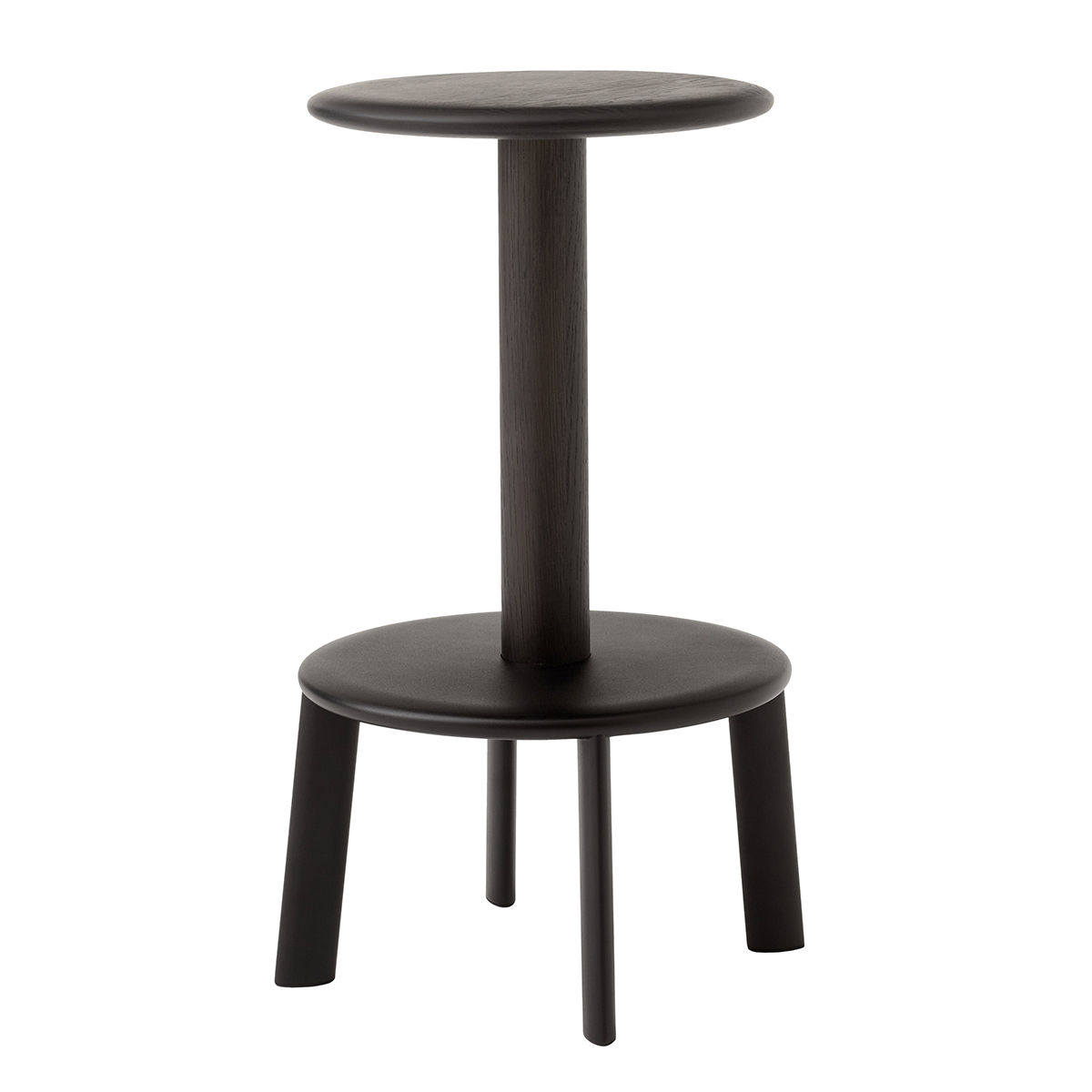 &Tradition Massif AV39 counter stool, dark stained oak - warm black ...